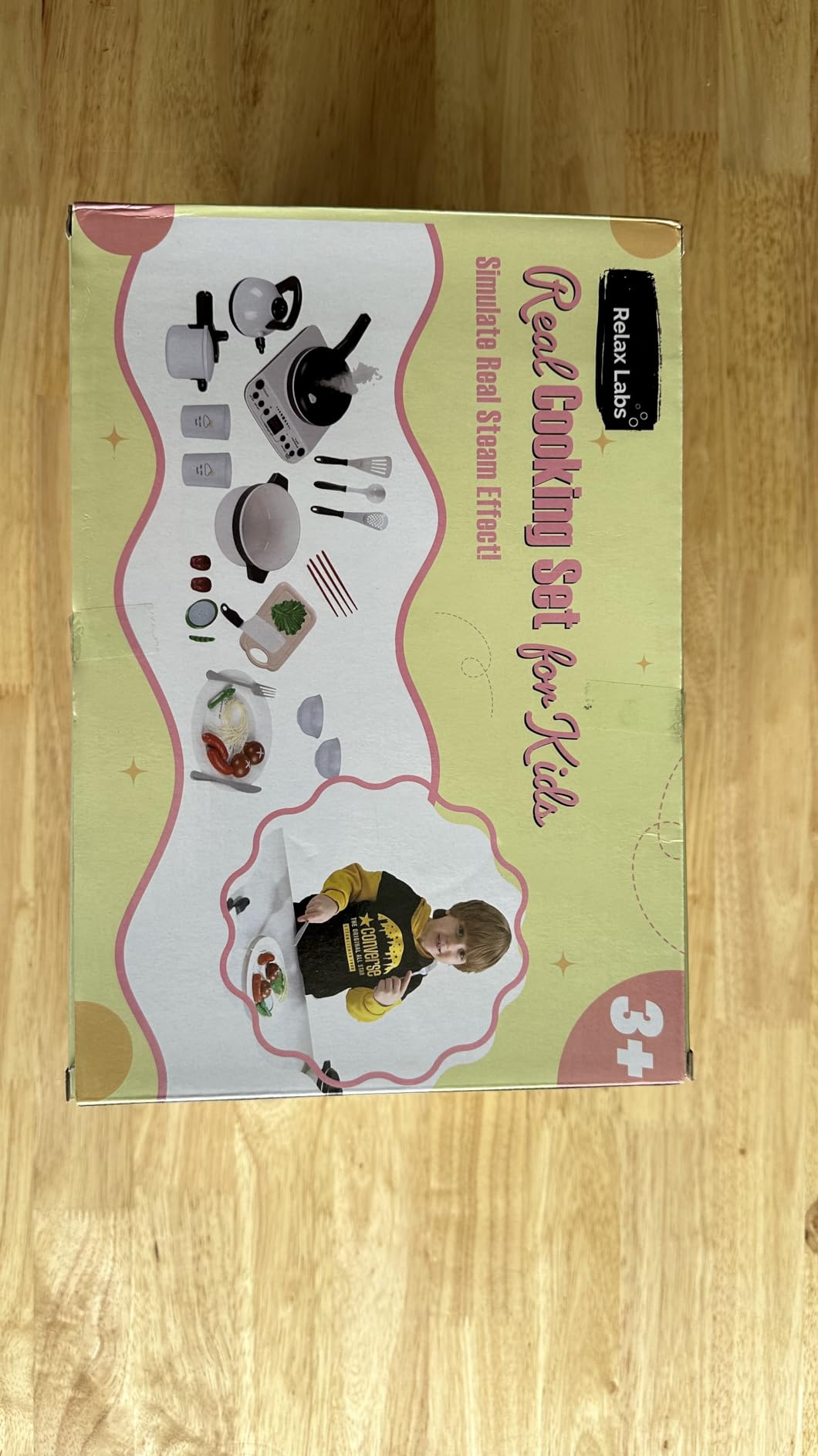 Amazon.com: Kids Kitchen Playset - Realistic Steaming Pan, Pretend ...