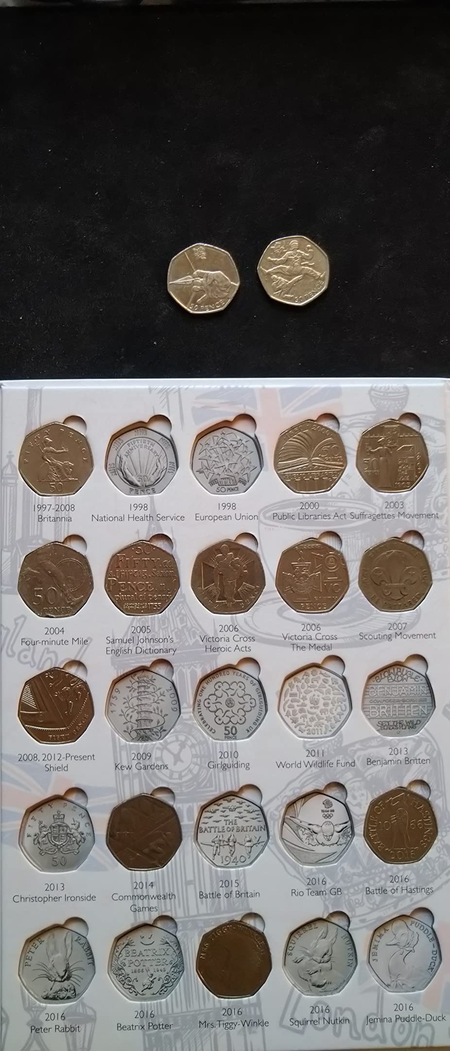 50p Fifty Pence Coin Hunt Album Folder 1997-2023 Christmas Gift ...