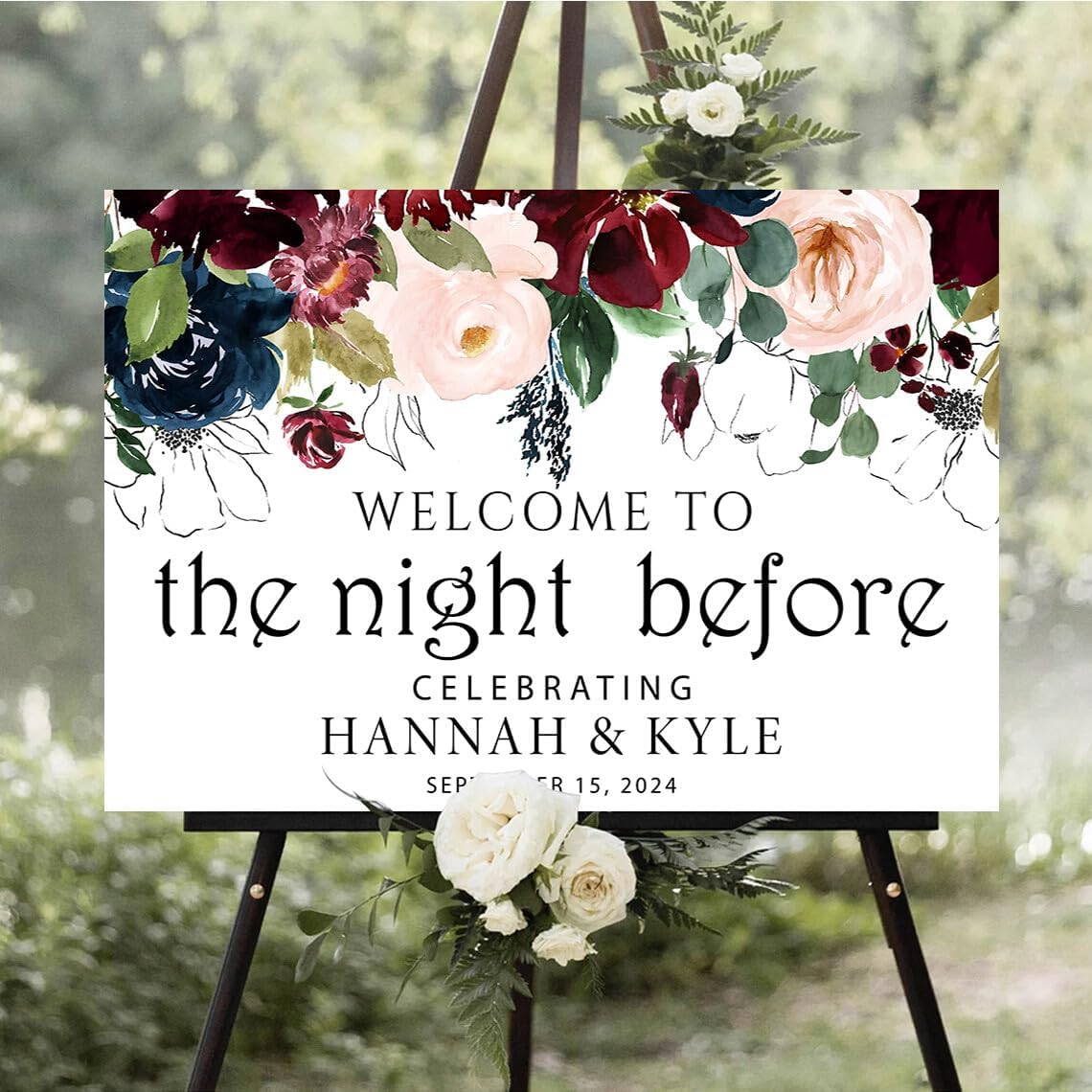 Amazon.com : KOLSTRAW Personalized Rehearsal Dinner Welcome Sign, The ...