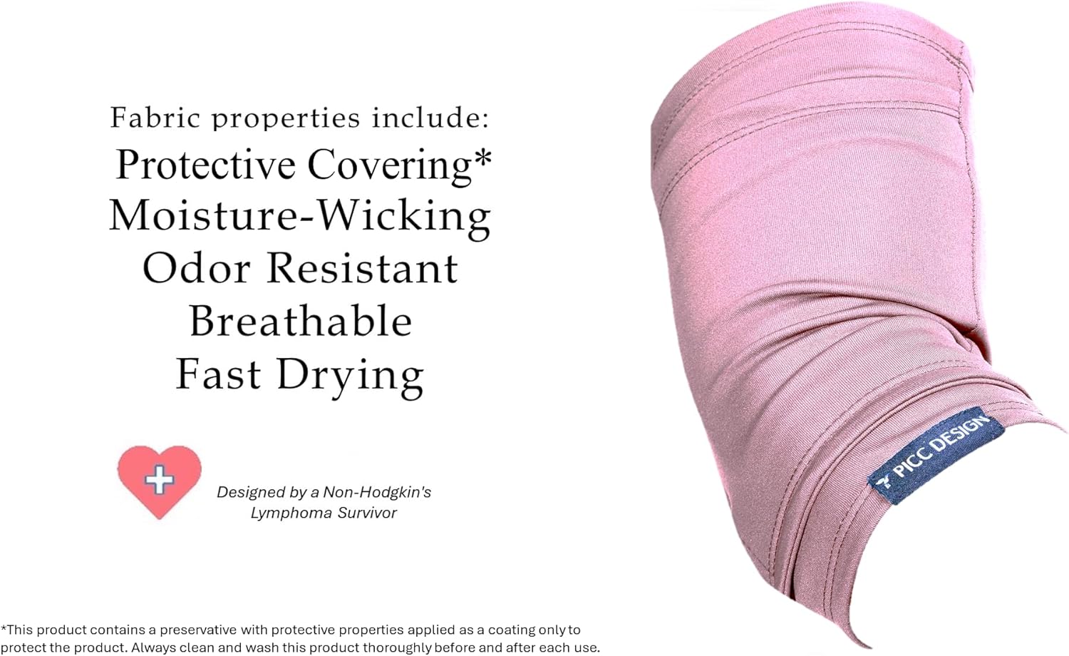 PICC DESIGN Signature – Manga de malla suave PICC Line con tela ...