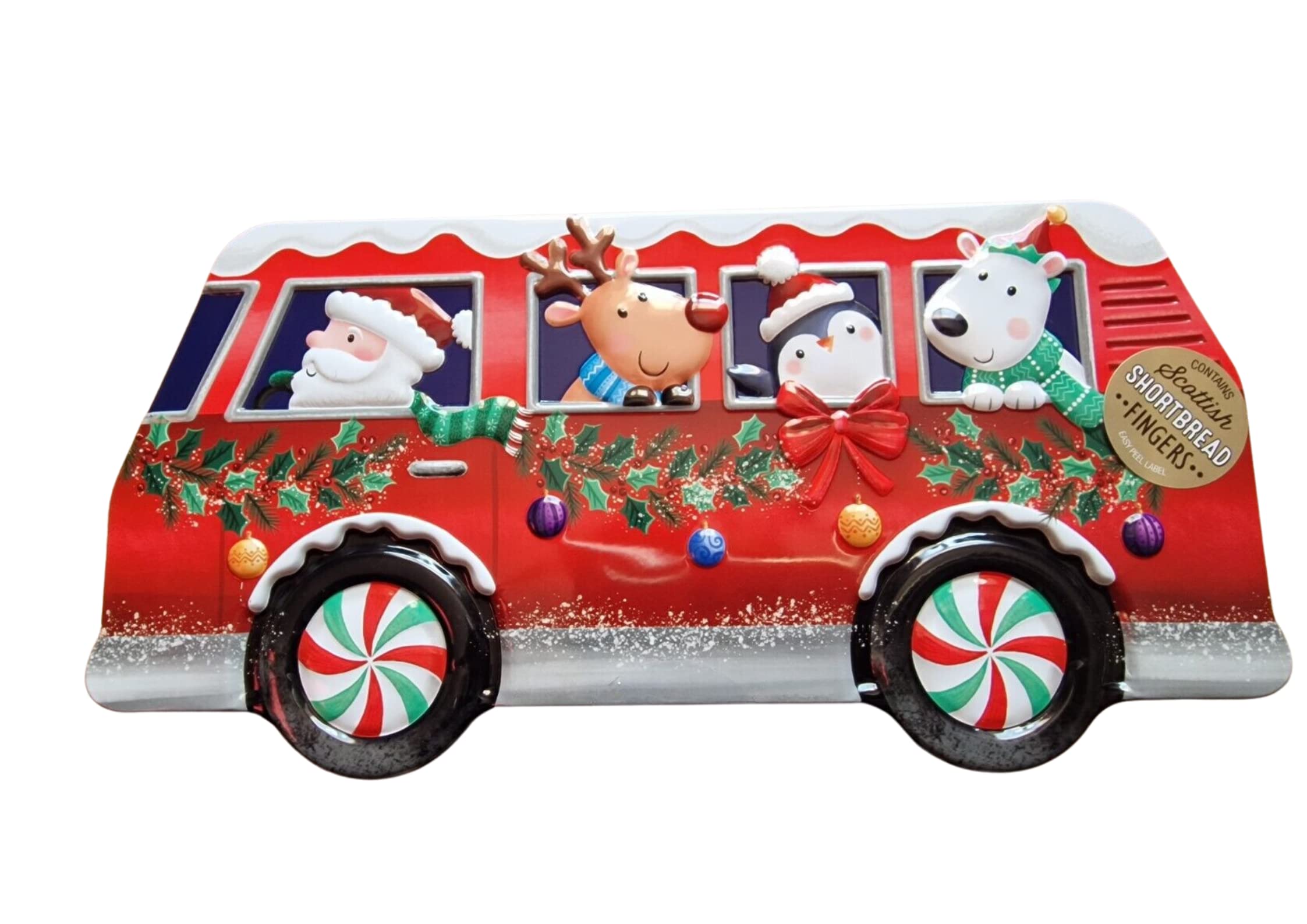 Christmas Shortbread Biscuits Gift Set - Van Shortbread Biscuits Tin ...