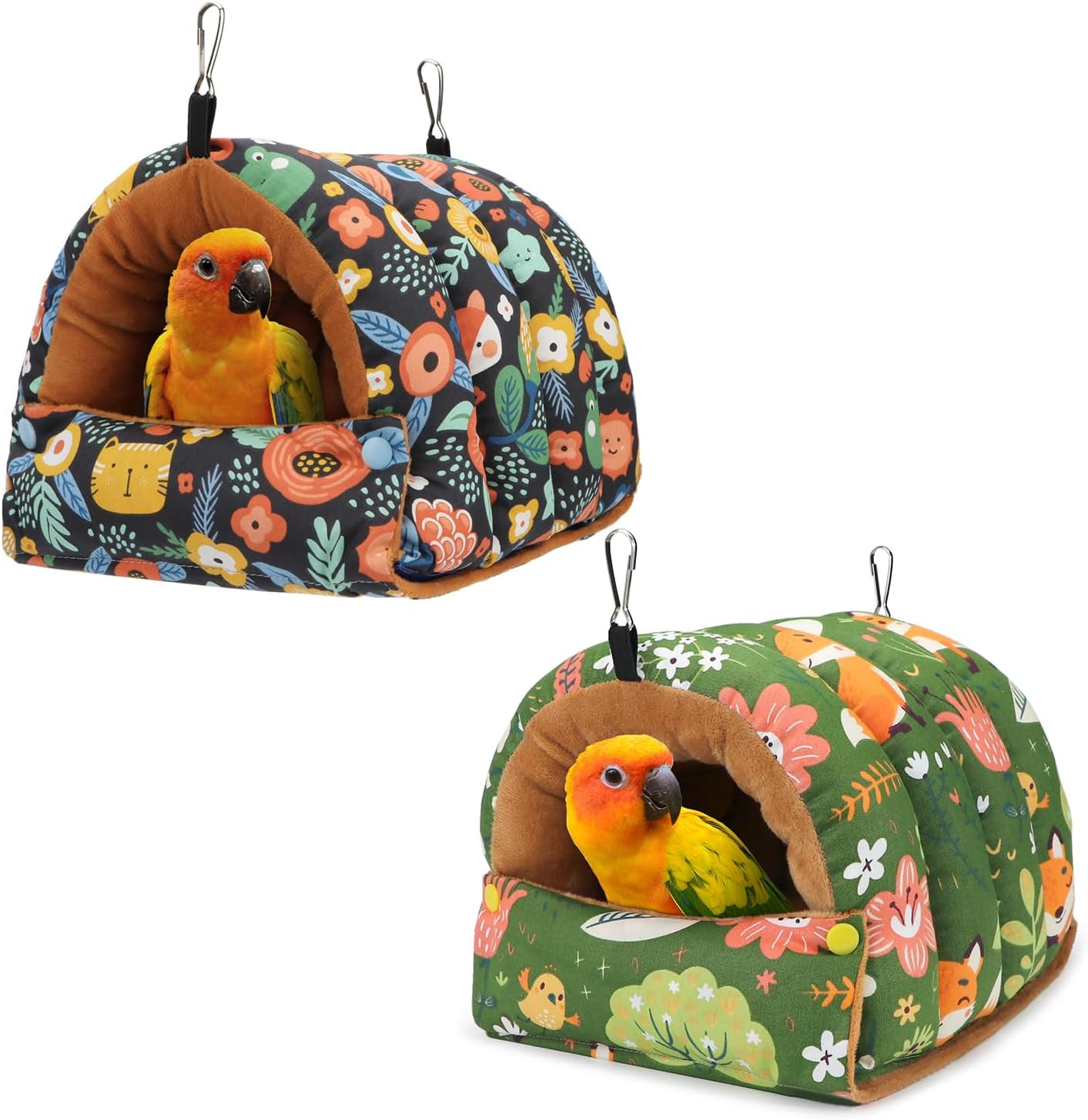 Amazon.com : 2 Packs, Bird Nest House Winter Warm Snuggle Hut Bird Bed ...