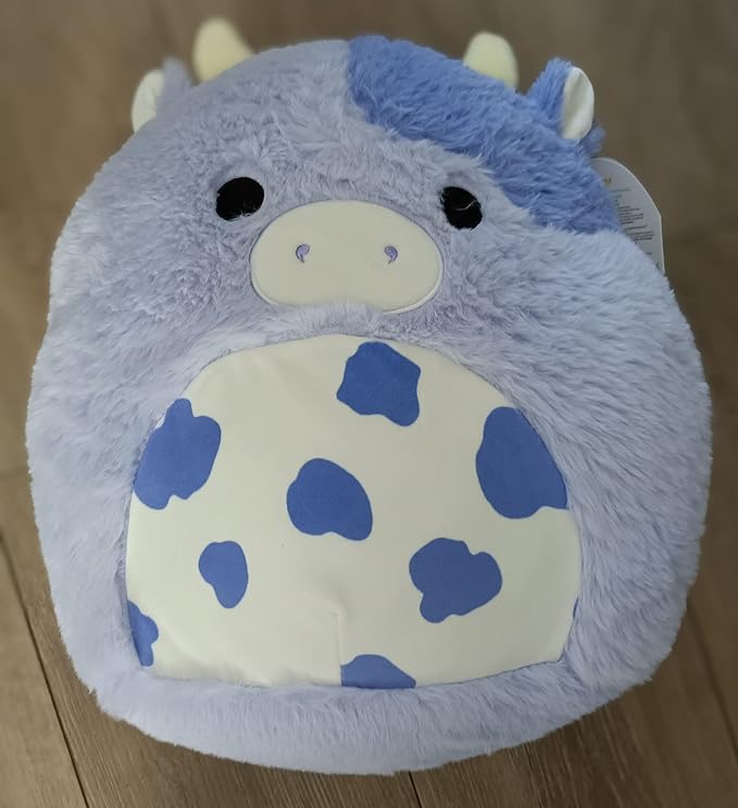 Amazon.com: Squishmallows 12" Fuzz-A-Mallows Bubba The Cow : Toys & Games