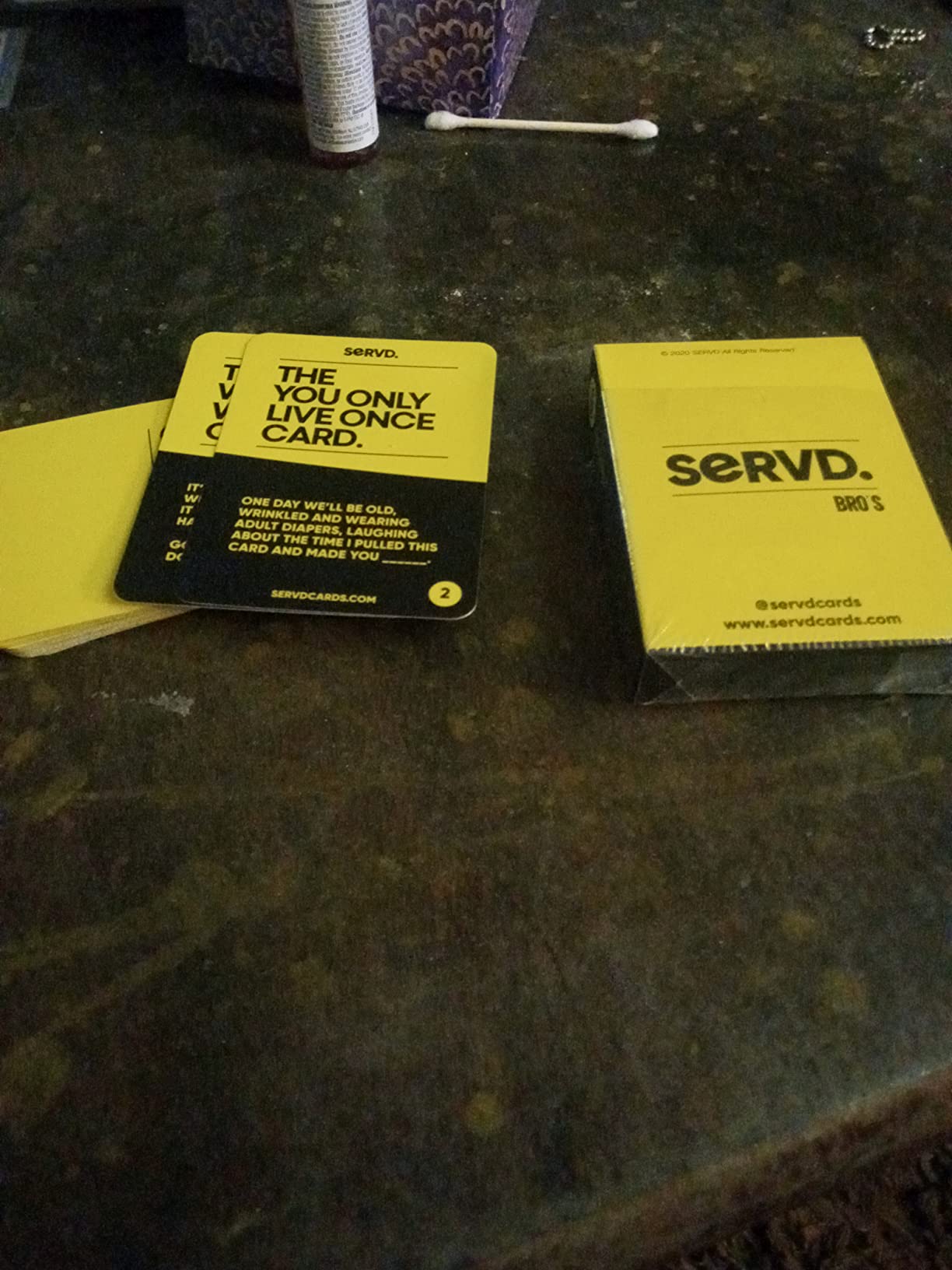 Amazon.com: SERVD - Bro's - The Hilarious Real-Life Card Game for ...