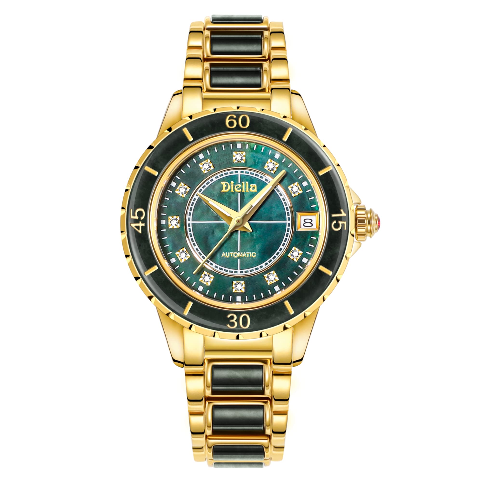 Diella Women's Luxury Automatic Mechanical Watches, Waterproof Self ...