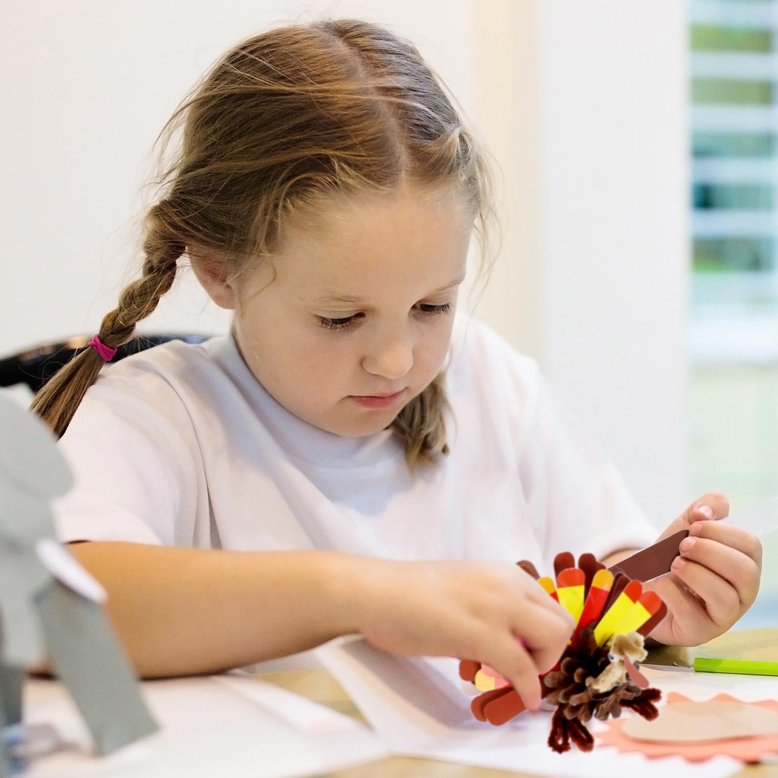 Snapklik.com : 24 Set Thanksgiving Pinecone Turkey Craft Kit DIY ...