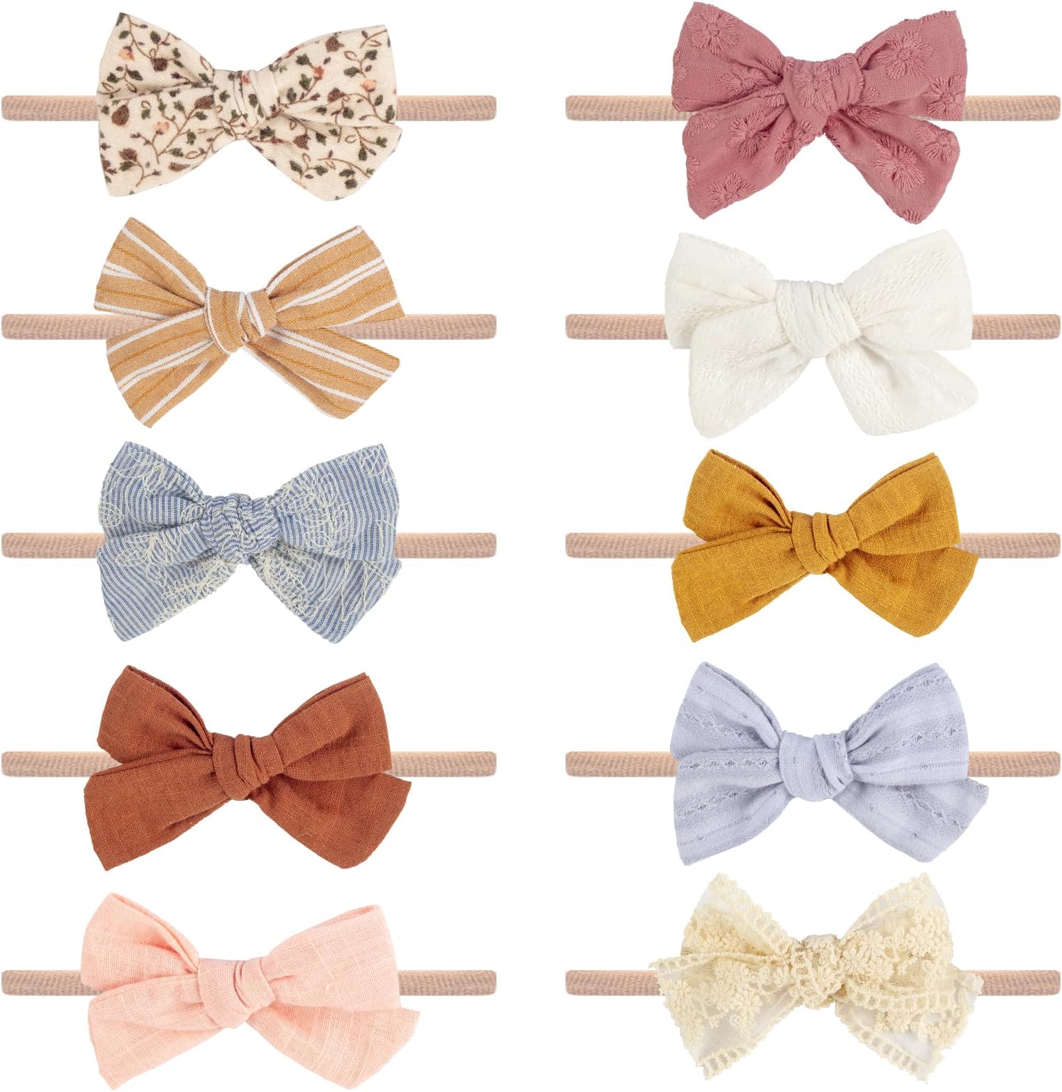 Amazon.com: VISBL Baby Girl Headbands and Bows, Newborn Infant Toddler ...