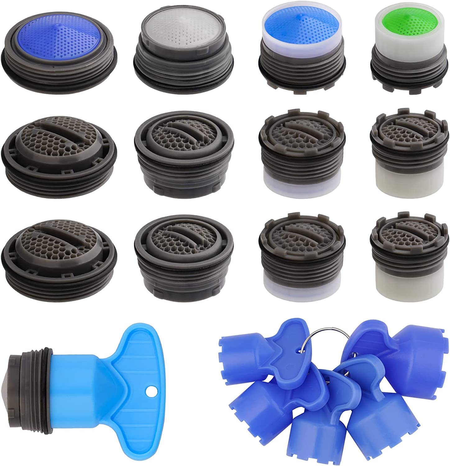 Snapklik.com : PENXFHZ 12 Pcs Faucet Aerator Kit