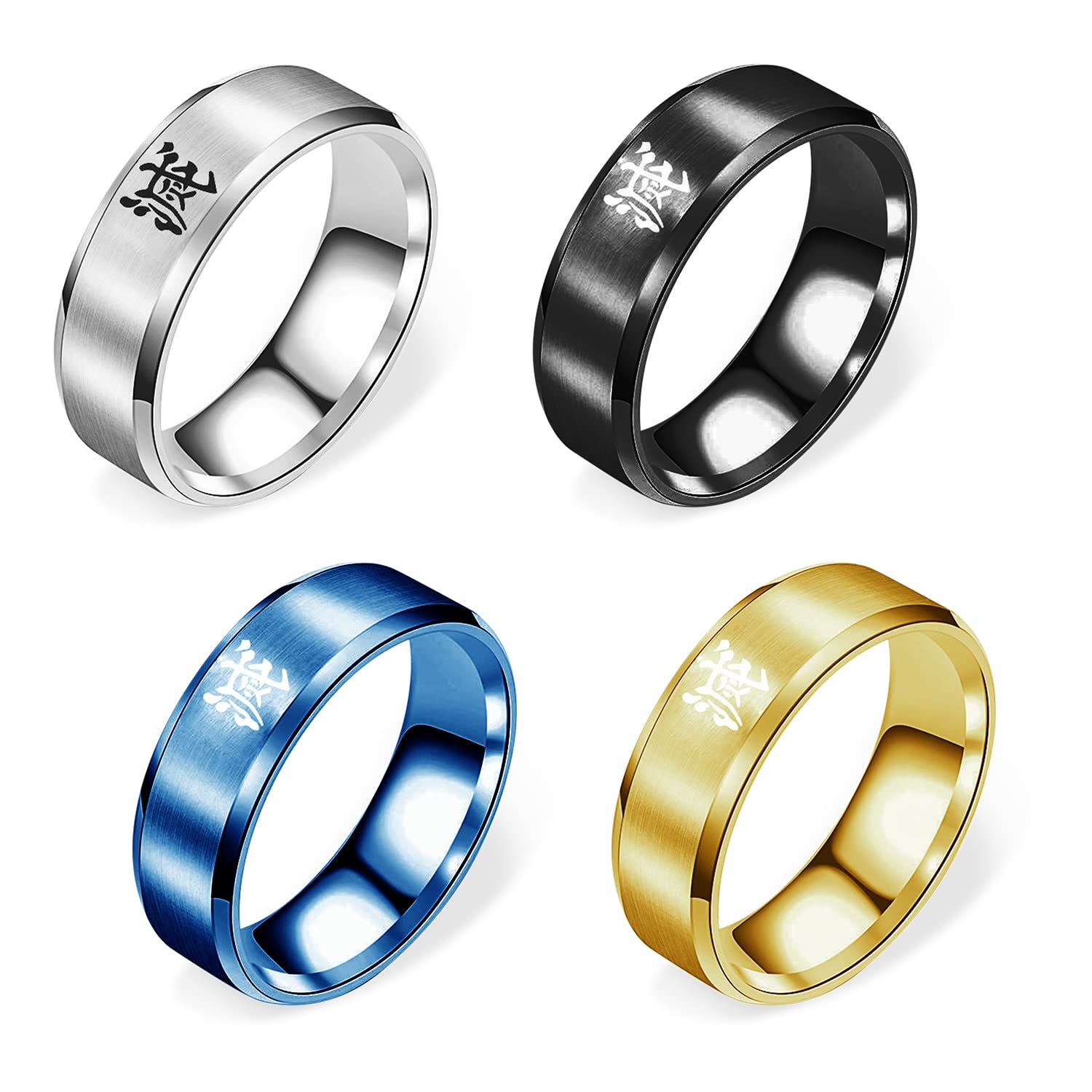 Demon Slayer Rings Anime Ring Demon Slayer Cosplay Jewelry Gift ...