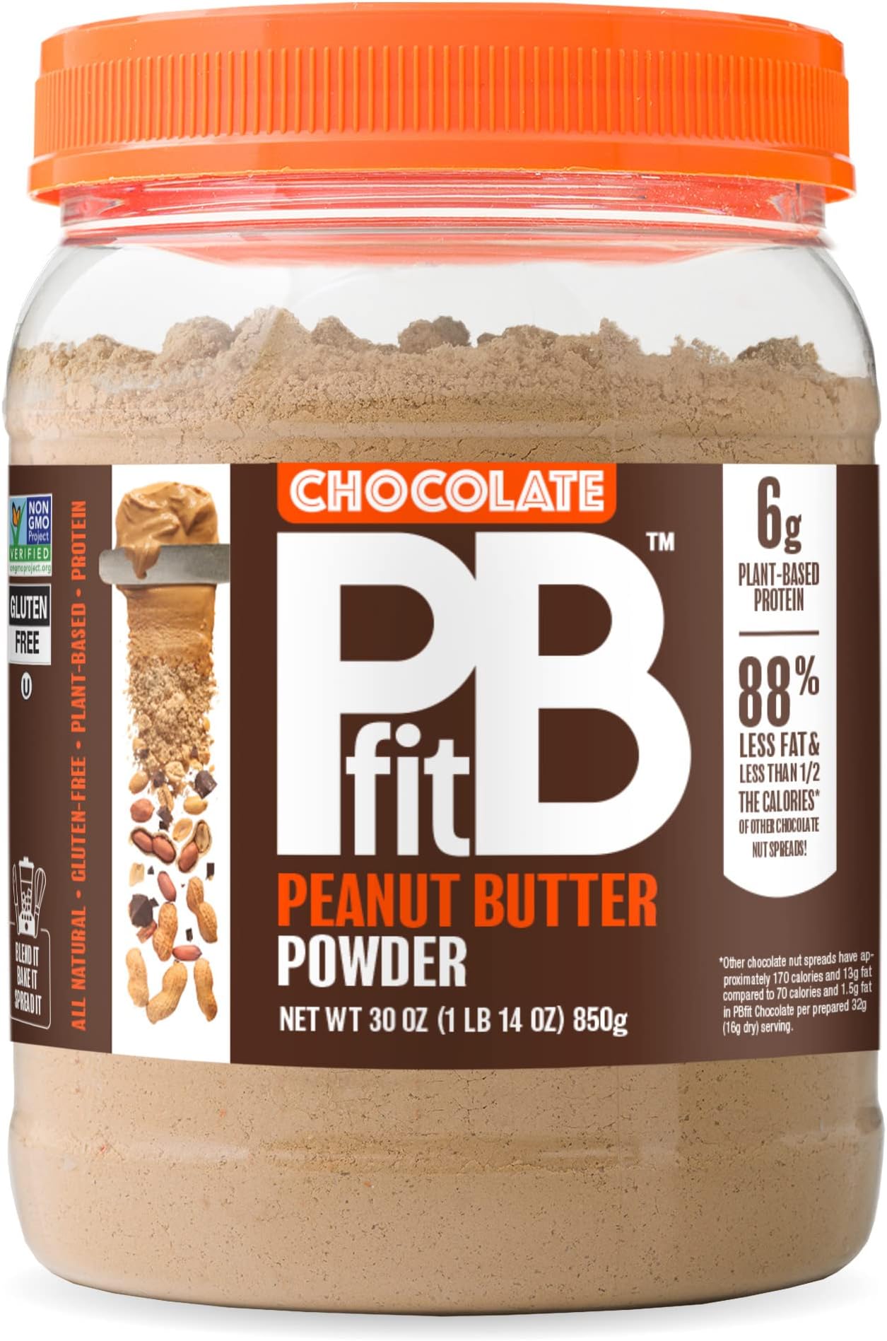 Amazon.com : PBfit All-Natural Chocolate Peanut Butter Powder, Extra ...
