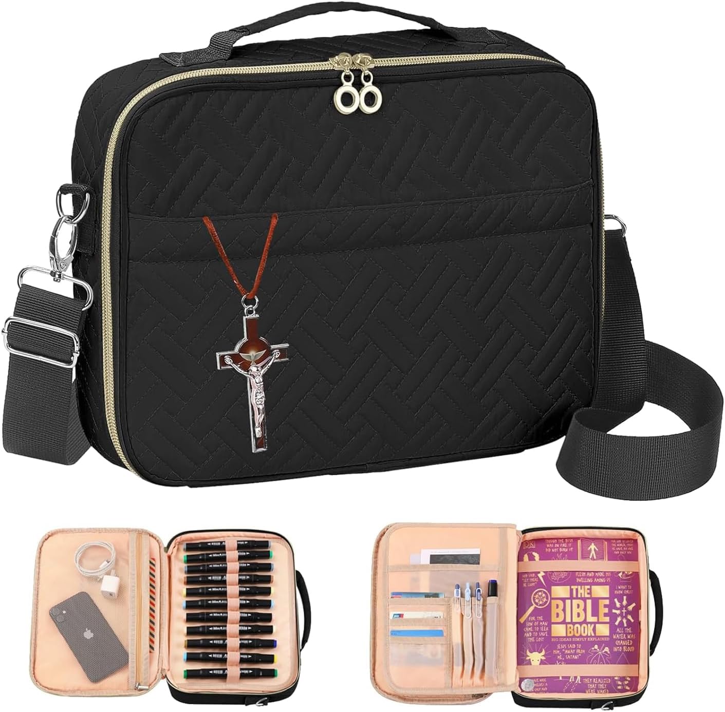 Amazon.com: FCQQYWZ Large Bible Covers for Women, Bible Bags for Women ...