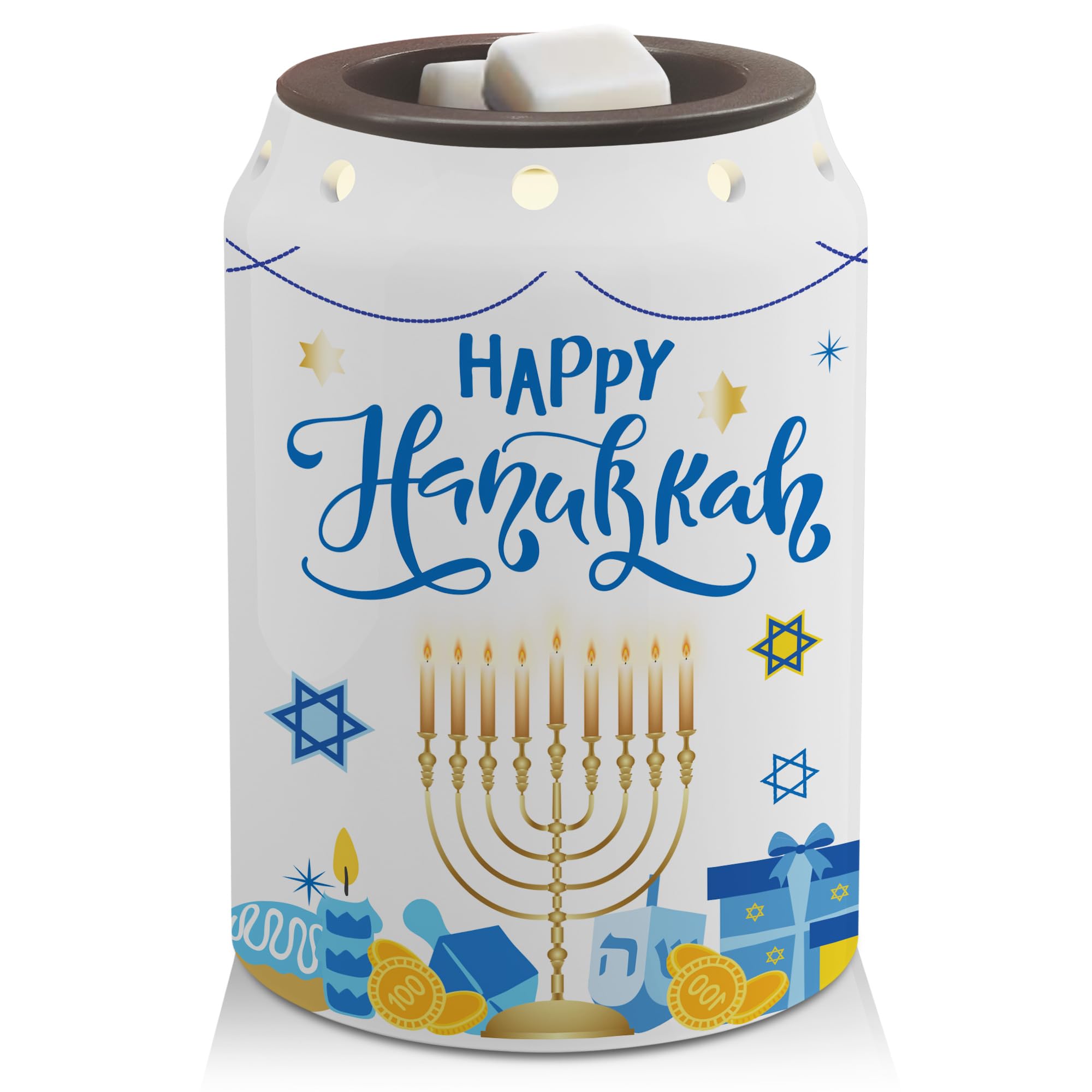 Hanukkah Gifts Wax Warmer, Jewish Hanukkah Gifts Ceramic Electric ...