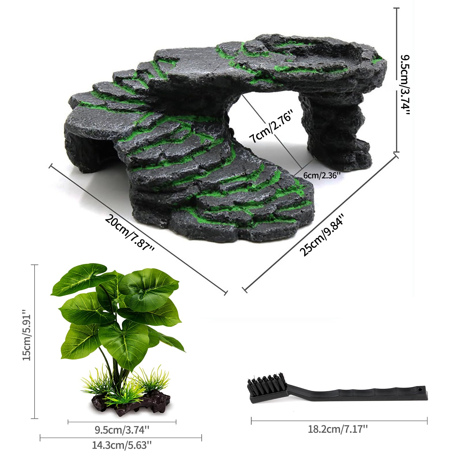 Snapklik.com : MoonOrange Turtle Basking Platform Kit, Reptile Habitat ...