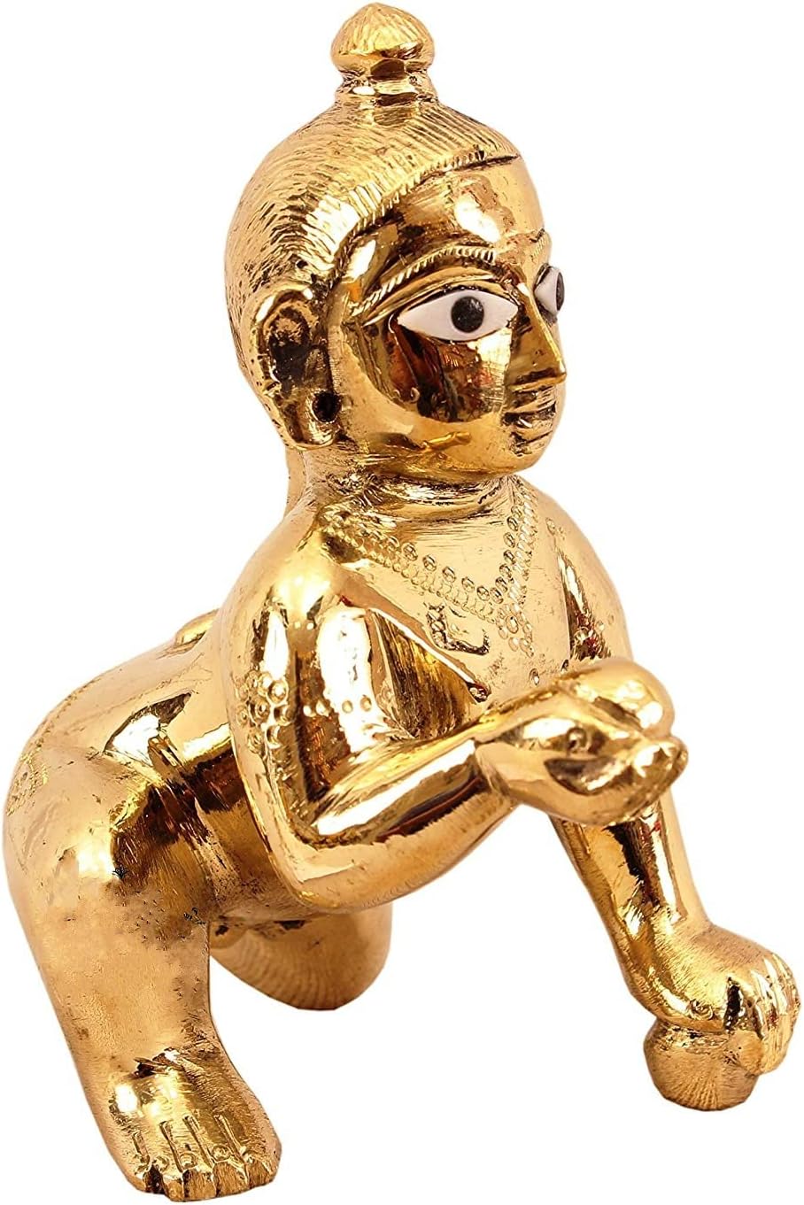 Buy Ashtadhatu-Brass Laddu Gopal Idol (Black Gopal Ji) (10 Inch Height ...