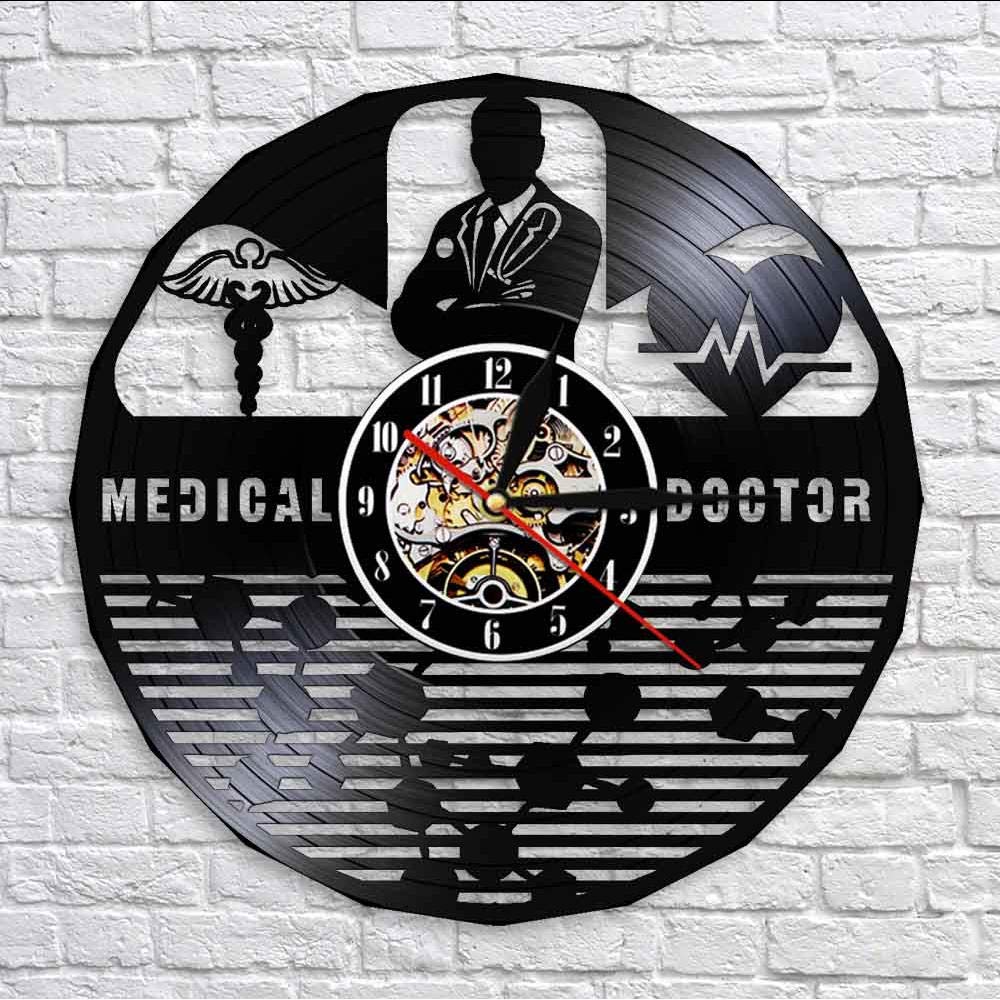 Buy Wall Clocks Medical Doctor Hospital Sign Md Symbol Wall Clock Rod ...