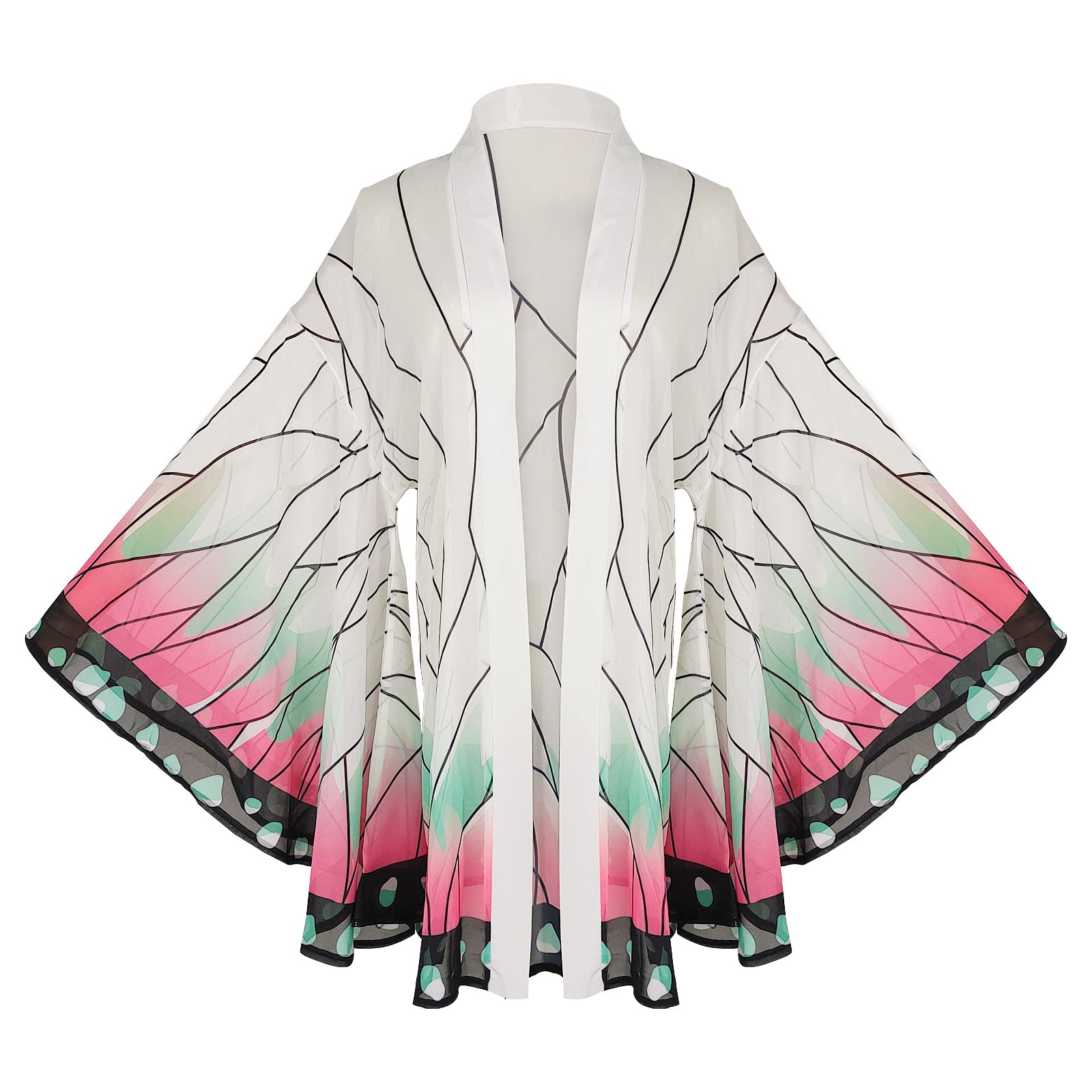 Buy Women Demon Slayer Kimono Robe Cloak Nezuko Shinobu Tanjiro Cosplay ...