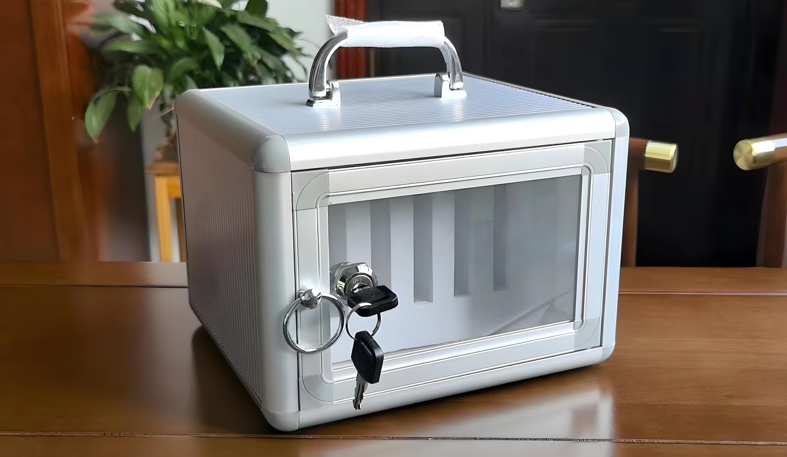 Bellveen Mobile Phone Jail Aluminum Alloy Clear Cell Phones Storage ...