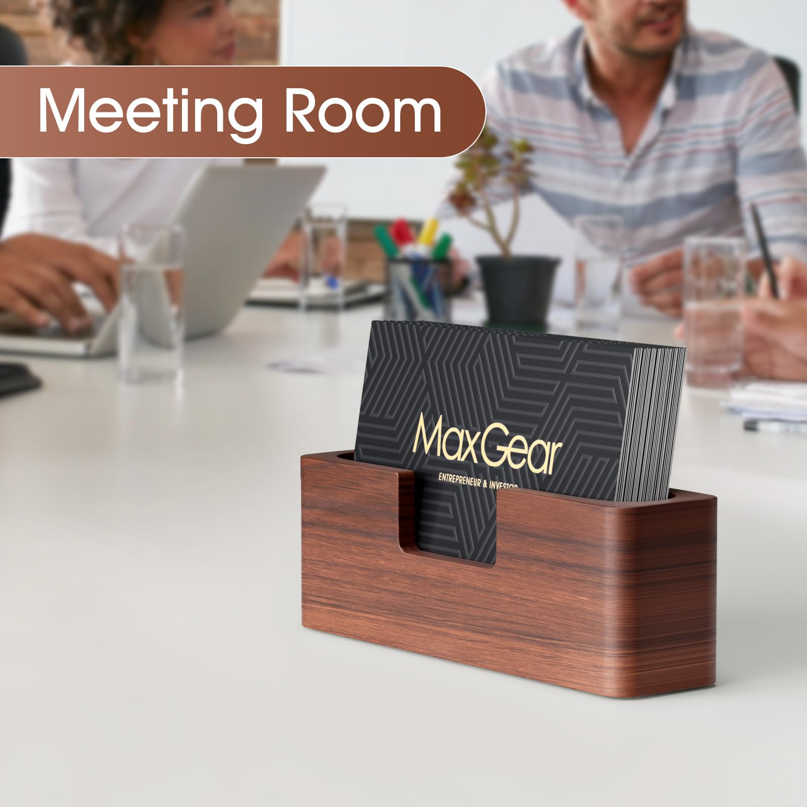 Snapklik.com : Walnut Business Card Holder, Wood Business Card Holders ...