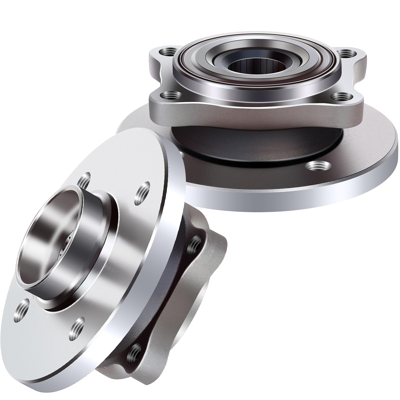 Snapklik.com : ECCPP Pair Of 2 New Complete Front Wheel Hub Bearing ...