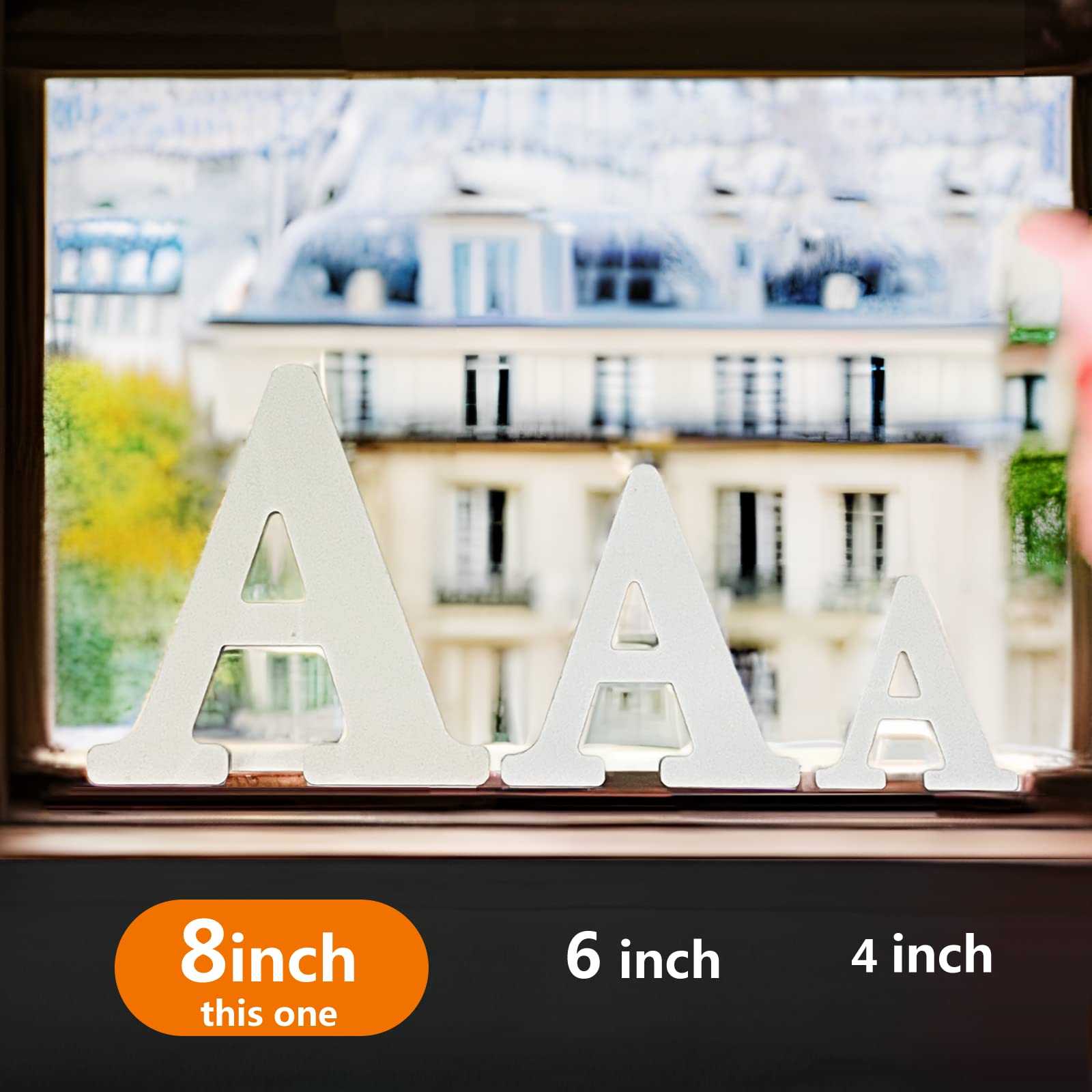 Snapklik.com : AOCEAN 8 Inch White Wood Letters, Unfinished Wooden ...