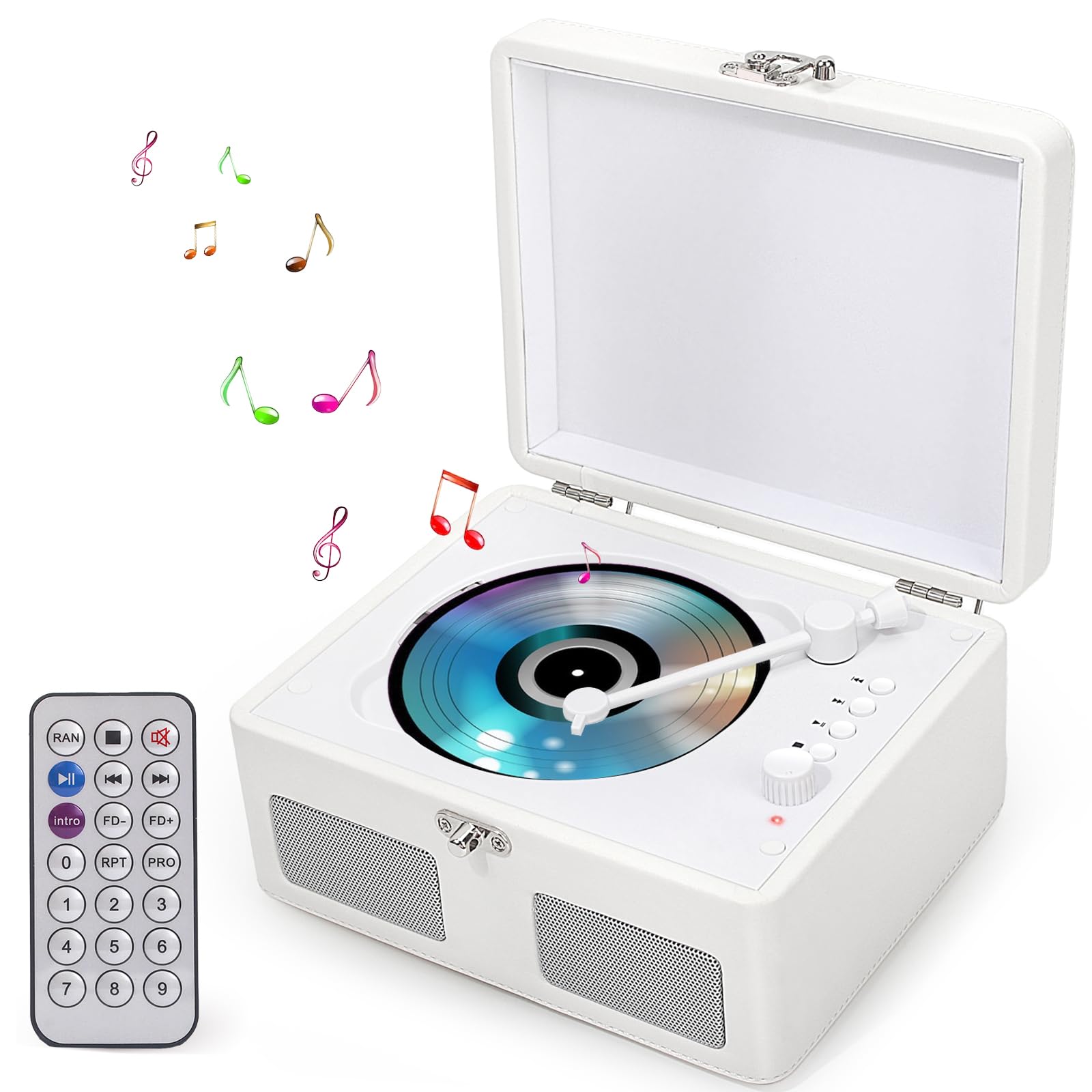 Amazon.com: Retro CD Player Portable for Home, Vintage CD Player ...