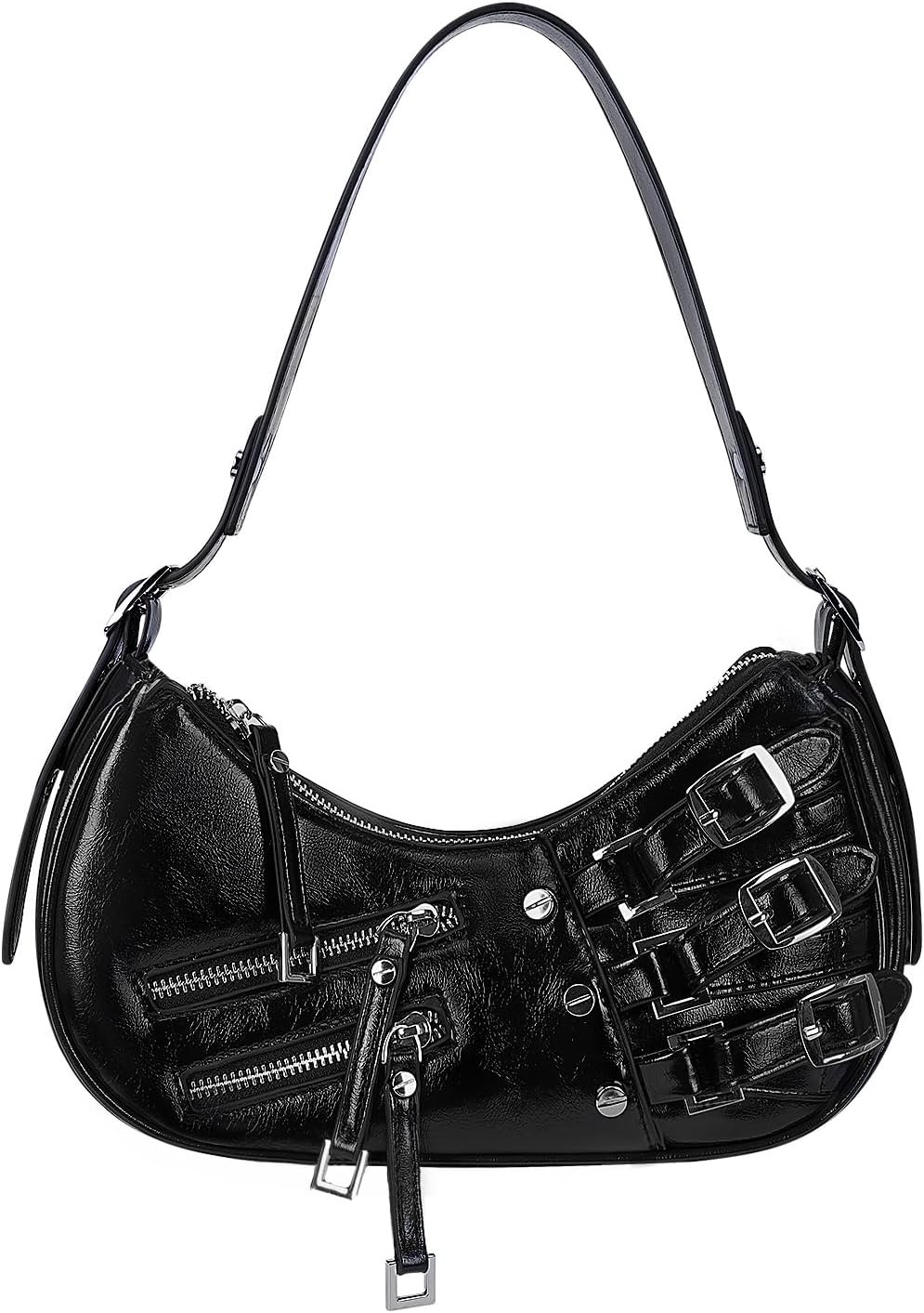 ACUYE Shoulder Bag Y2K Hobo Handbag for Women, Ladies Crescent Bag Y2k ...