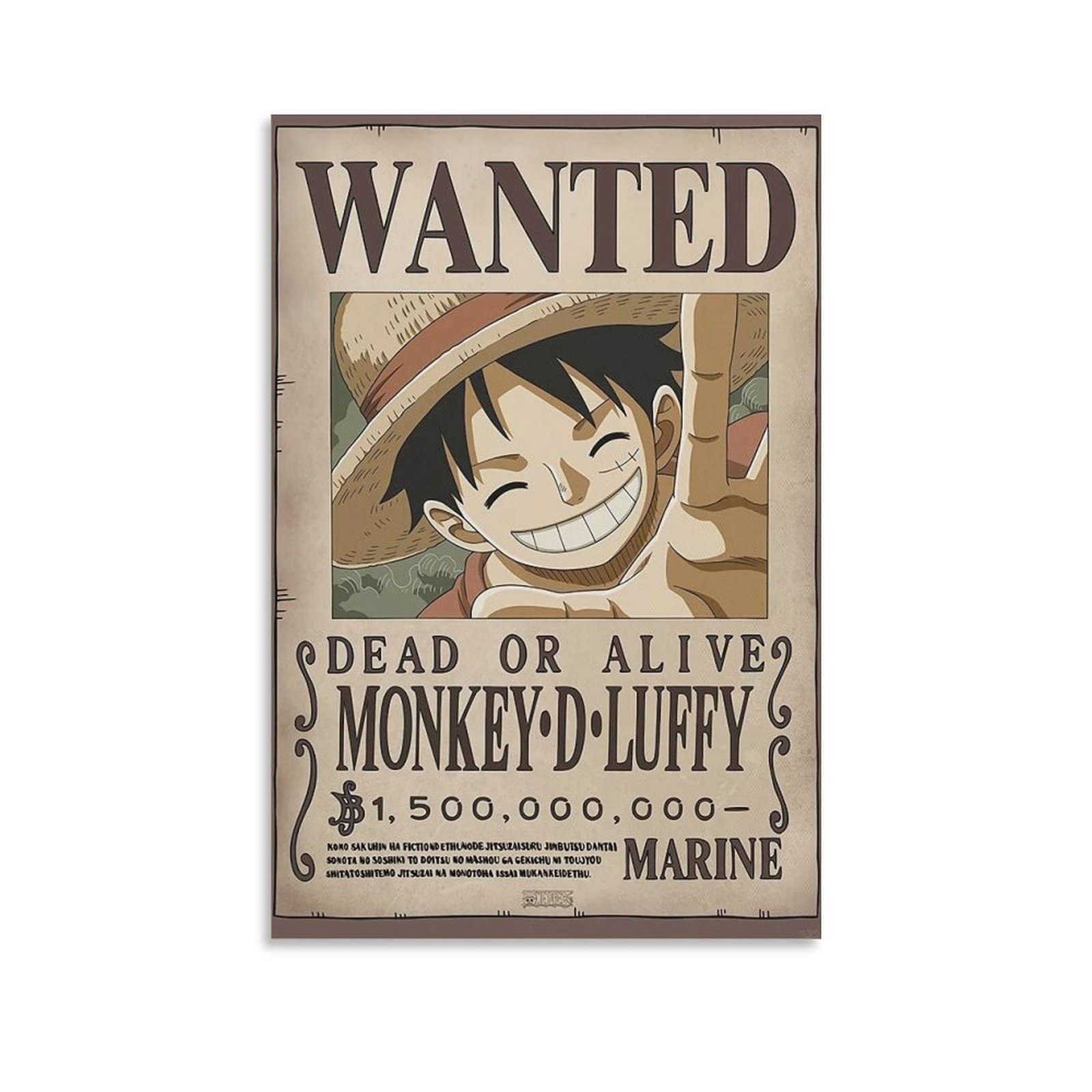 Luffy Wanted Poster Drawing