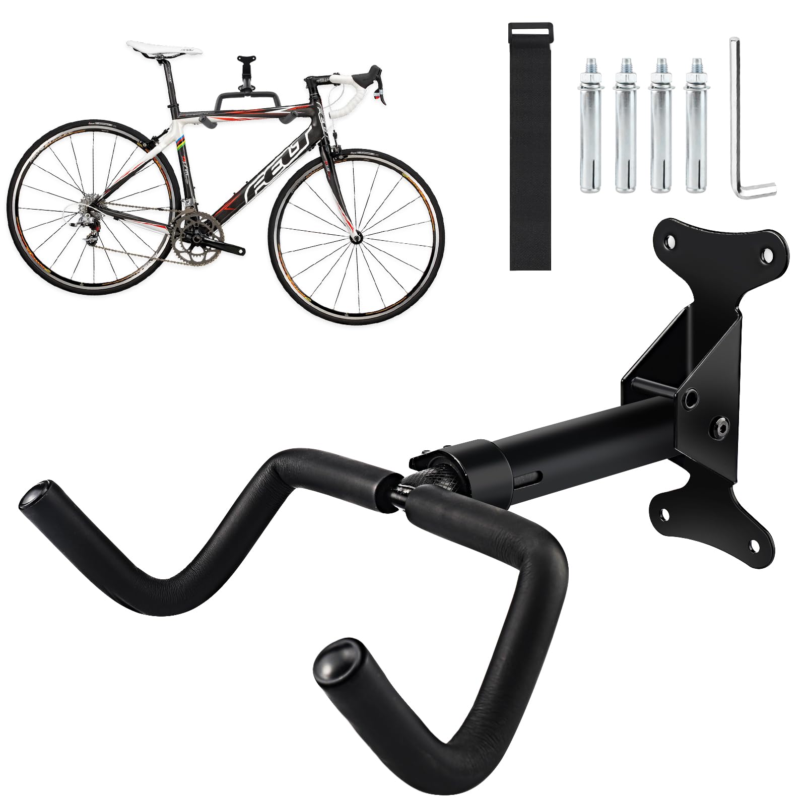 Wall Mount Bicycle, 30 kg Carry, Bicycle Wall Mount, Angle and Wall ...