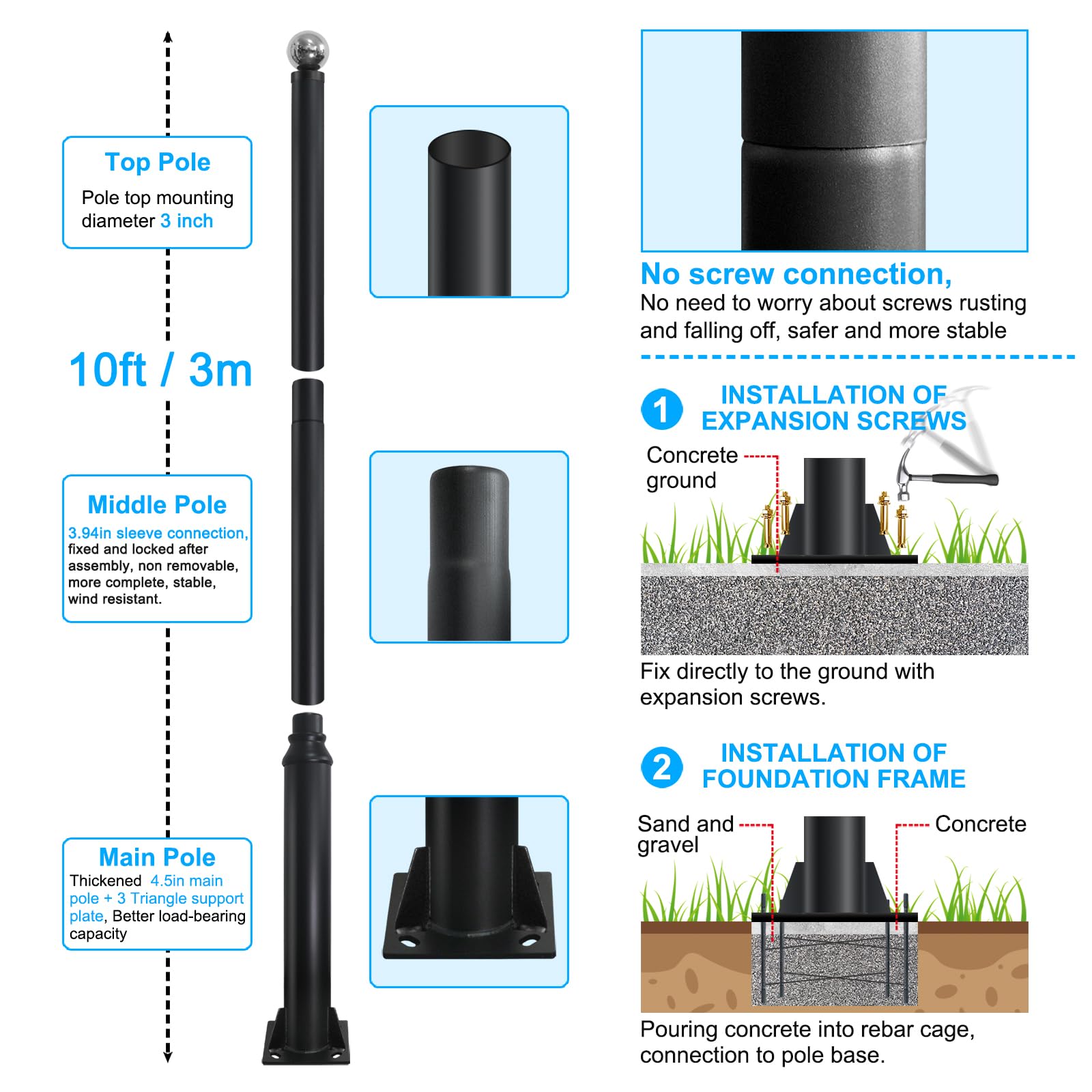 Street Light Pole Foundations