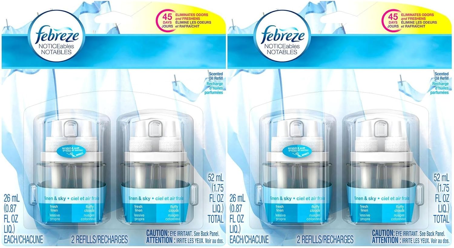 Amazon.com: Febreze NOTICEables Refill, Linen & Sky, 2 ct-2 pack ...
