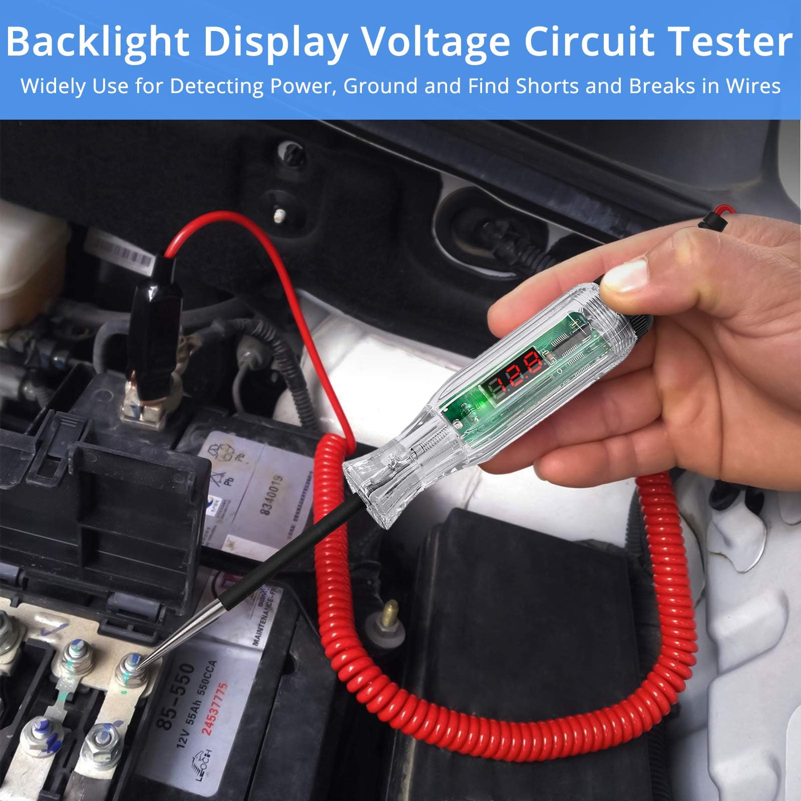 Snapklik.com : Automotive Circuit Tester, 2.6-32V Digital Circuit Test ...