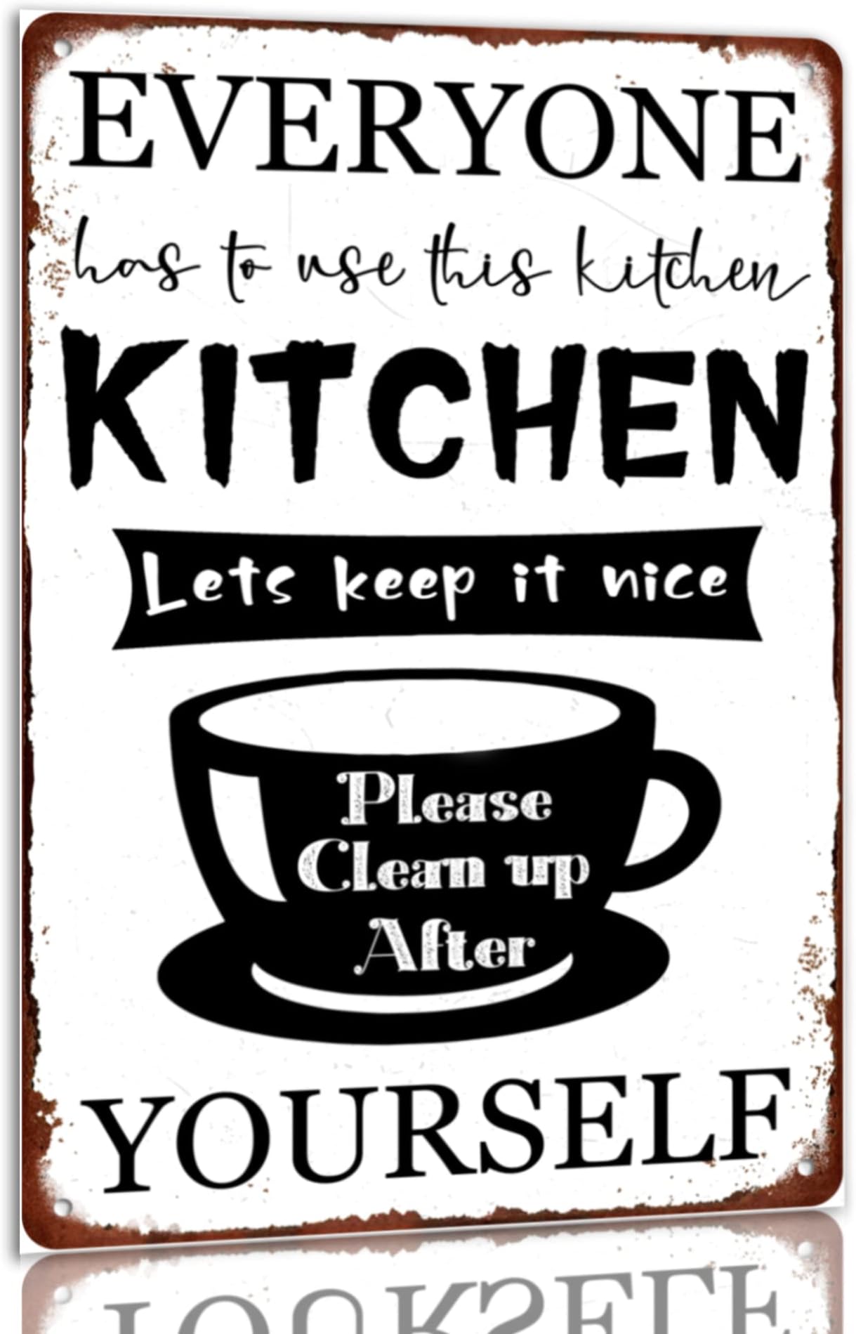 Amazon.com: The Kitchen Rules If You Empty It Fill It, If You Dirty It ...