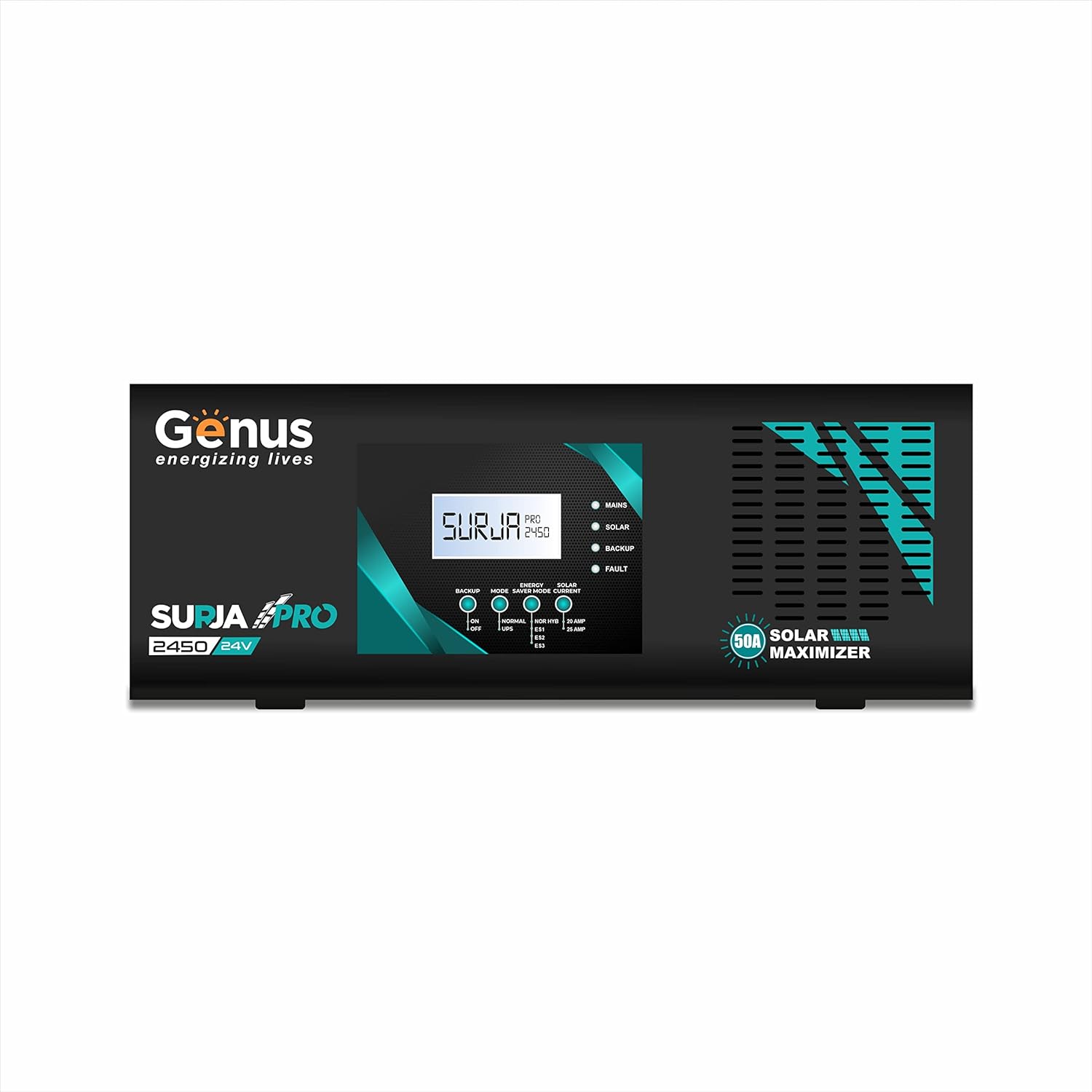 Genus Solar Inverter For Home - Surja Pro 2450 24V - Double Battery ...