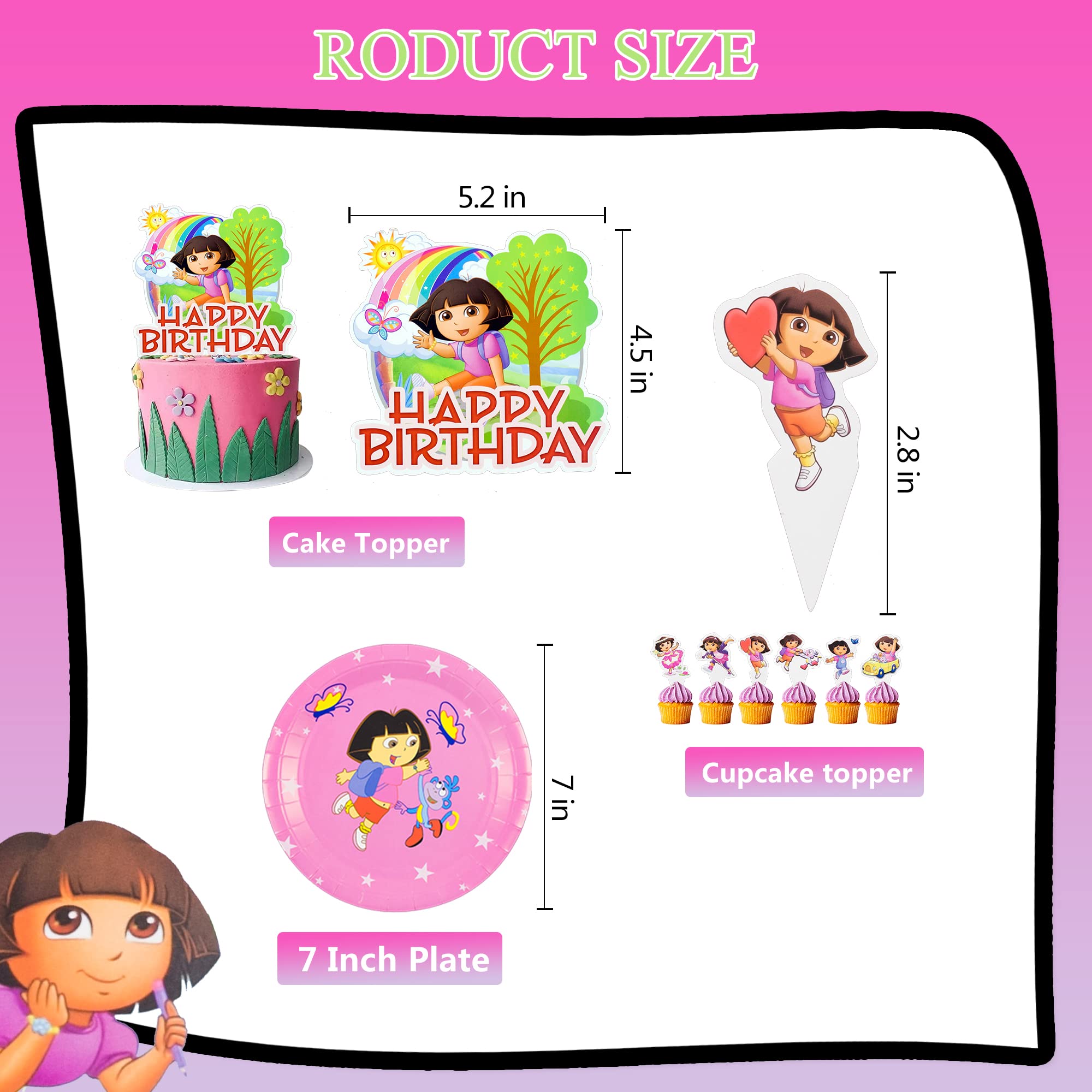 Buy The Explorer Birthday Party Supplies , Cartoon Theme Party ...