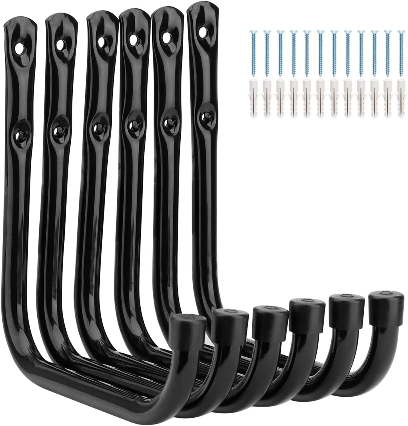 FIAMER Garage Hook Garden Hook Heavy Duty with EVA Protector, Wall ...