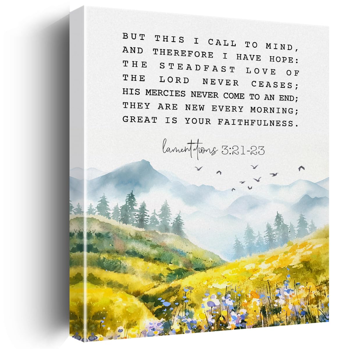 Amazon.com: Inspirational Christian Canvas Wall Art Farmhouse Decor ...