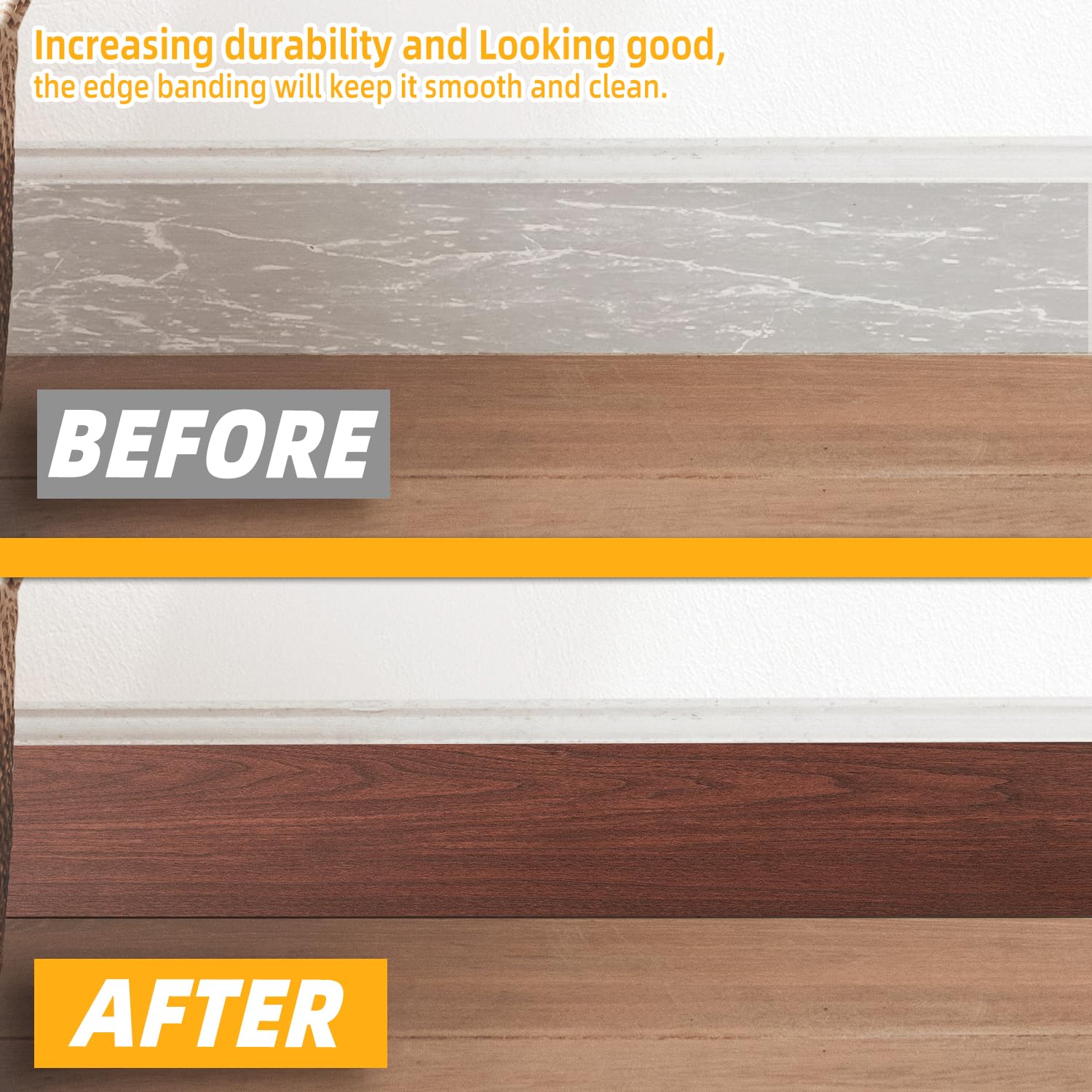 Snapklik.com : Wood Grain Repair Tape, 2.4 Inch X 250ft Self Adhesive ...