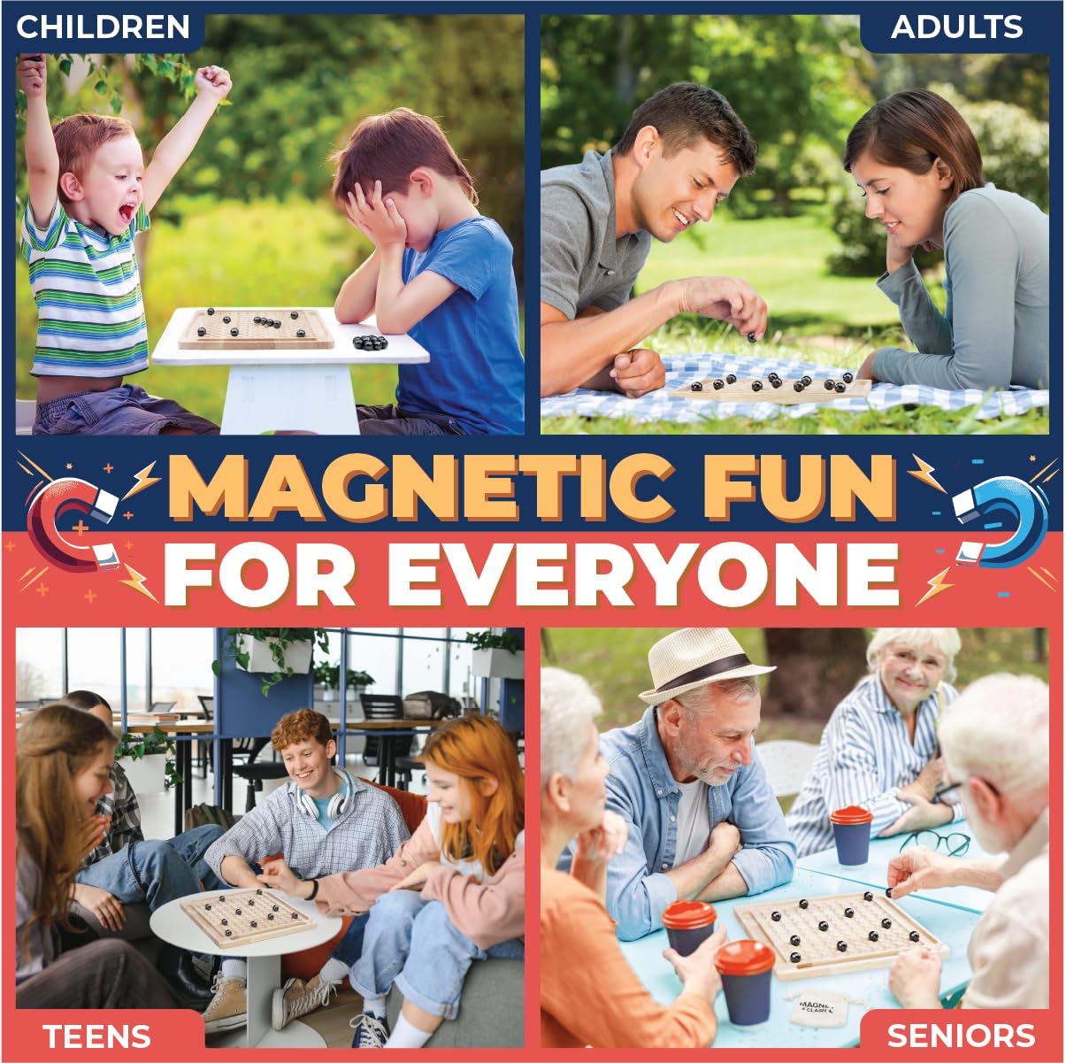 Snapklik.com : Magnet Clash - Magnetic Chess Board Game Set