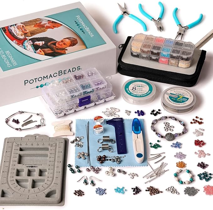 Amazon.com: PotomacBeads Ultimate Beaded Jewelry Making Kit - Over ...