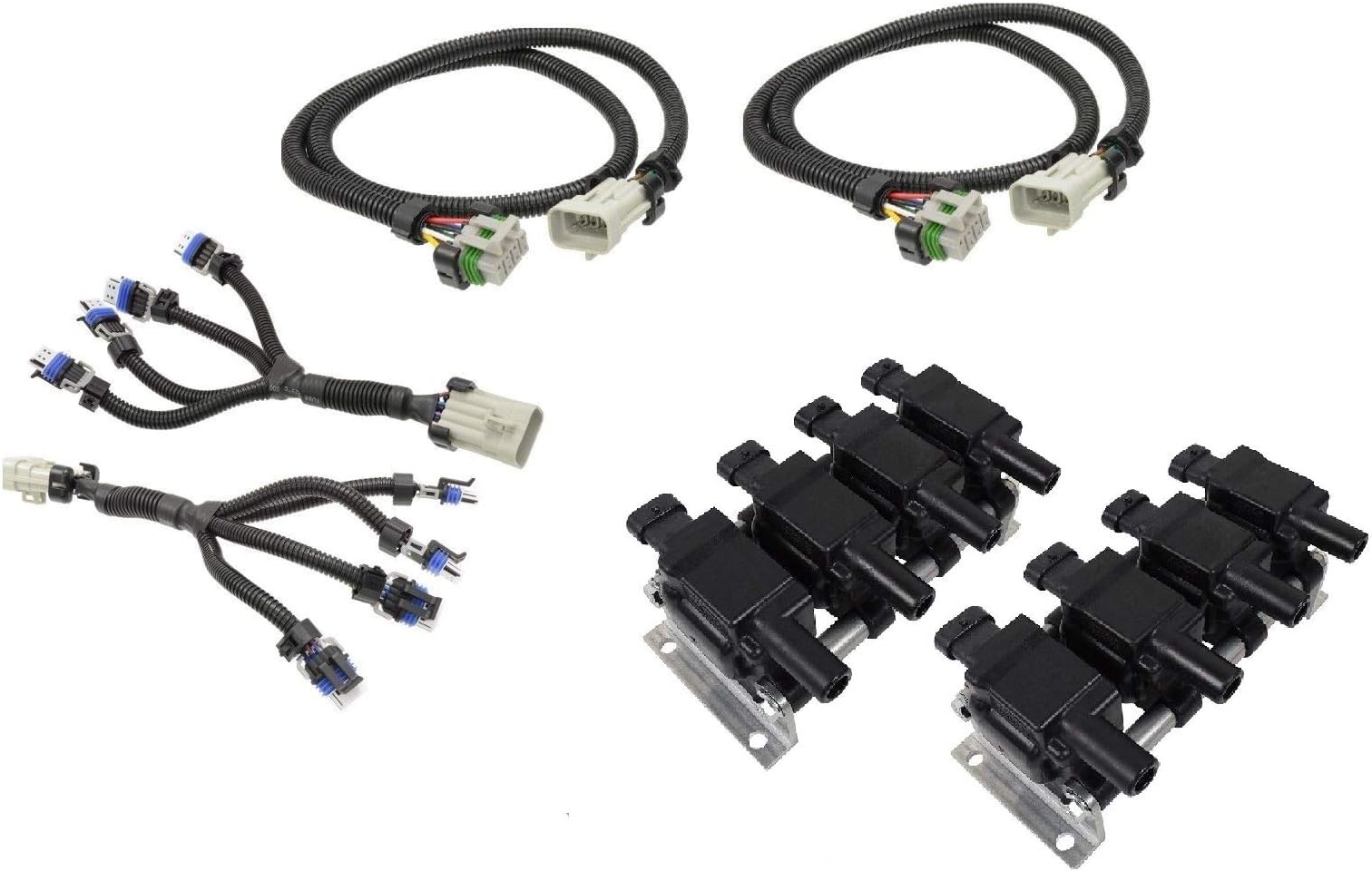 Amazon.com: Michigan Motorsports LS3 Billet Coil Relocation Brackets ...