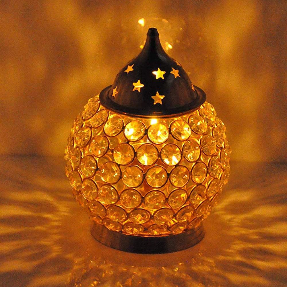 Amazon.com: Hashcart Brass Akhand Pooja Diya for Diwali - Akhand Jyot ...