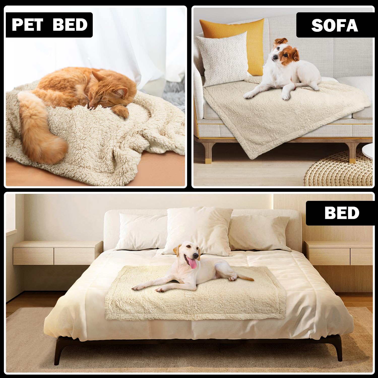 Snapklik.com : Furrybaby Fluffy Soft Dog Blanket For Small Dogs 24x32 ...