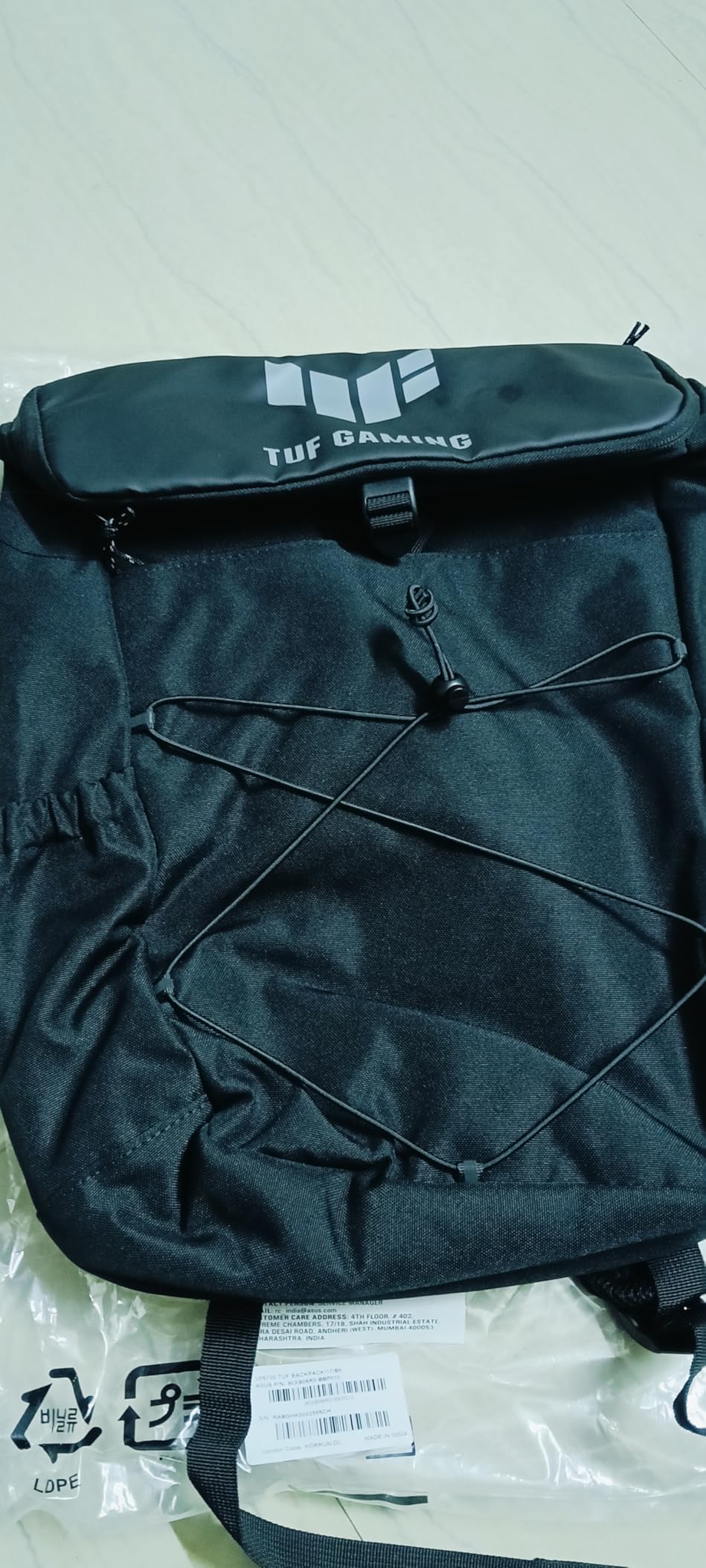 ASUS TUF Gaming VP5700 46.14 cm Backpack (Black), with Water Repellent ...