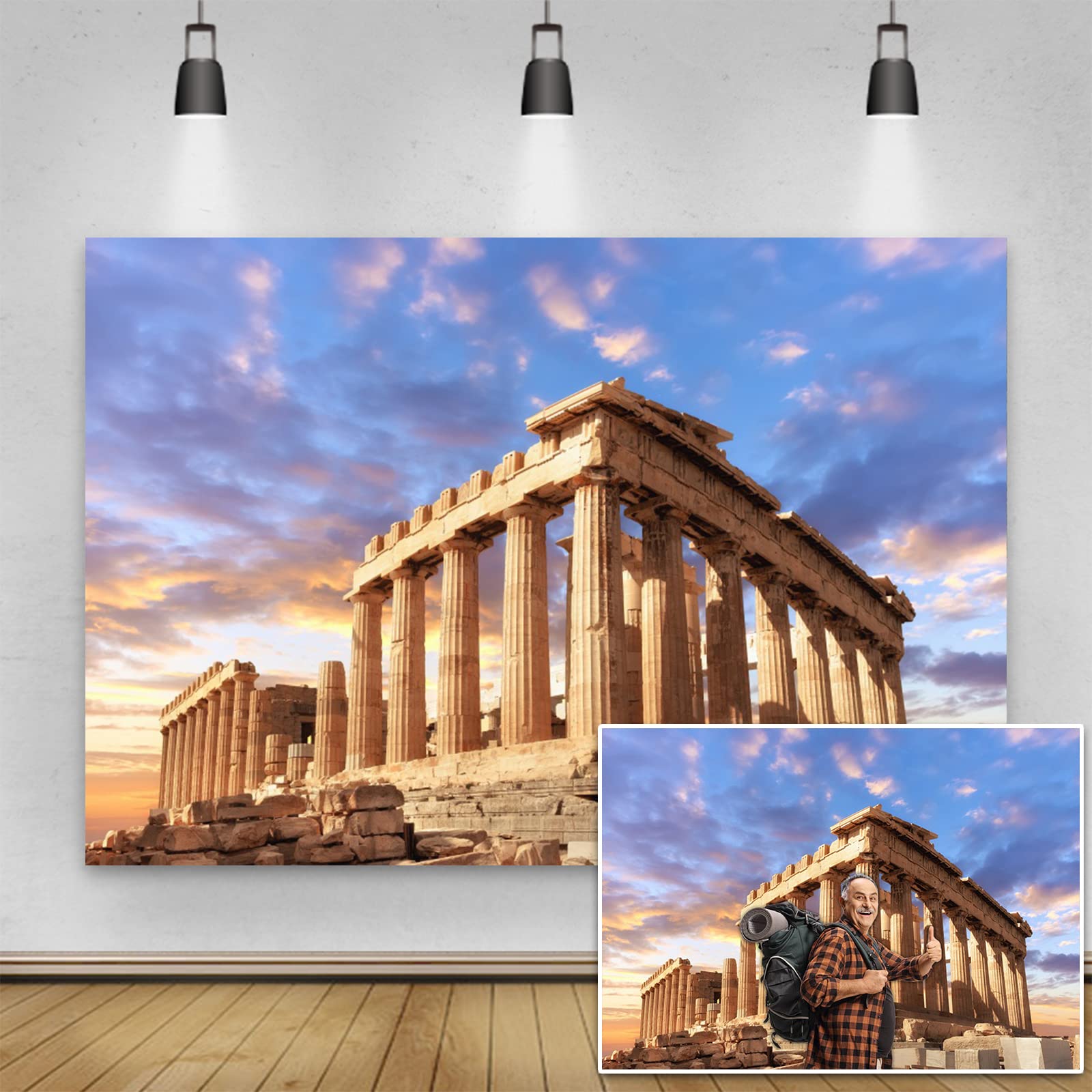 Yeele 10x8ft Ancient Greek Ruins Backdrop Athens Acropolis Historic ...