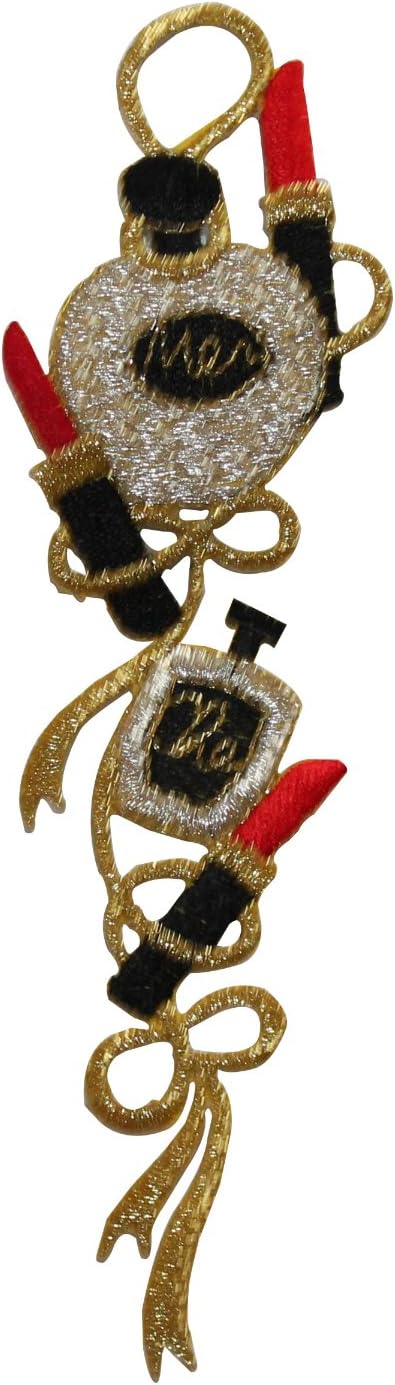 Amazon.com: ID 7666 Band of Make Up Ribbon Patch Gold Fashion ...