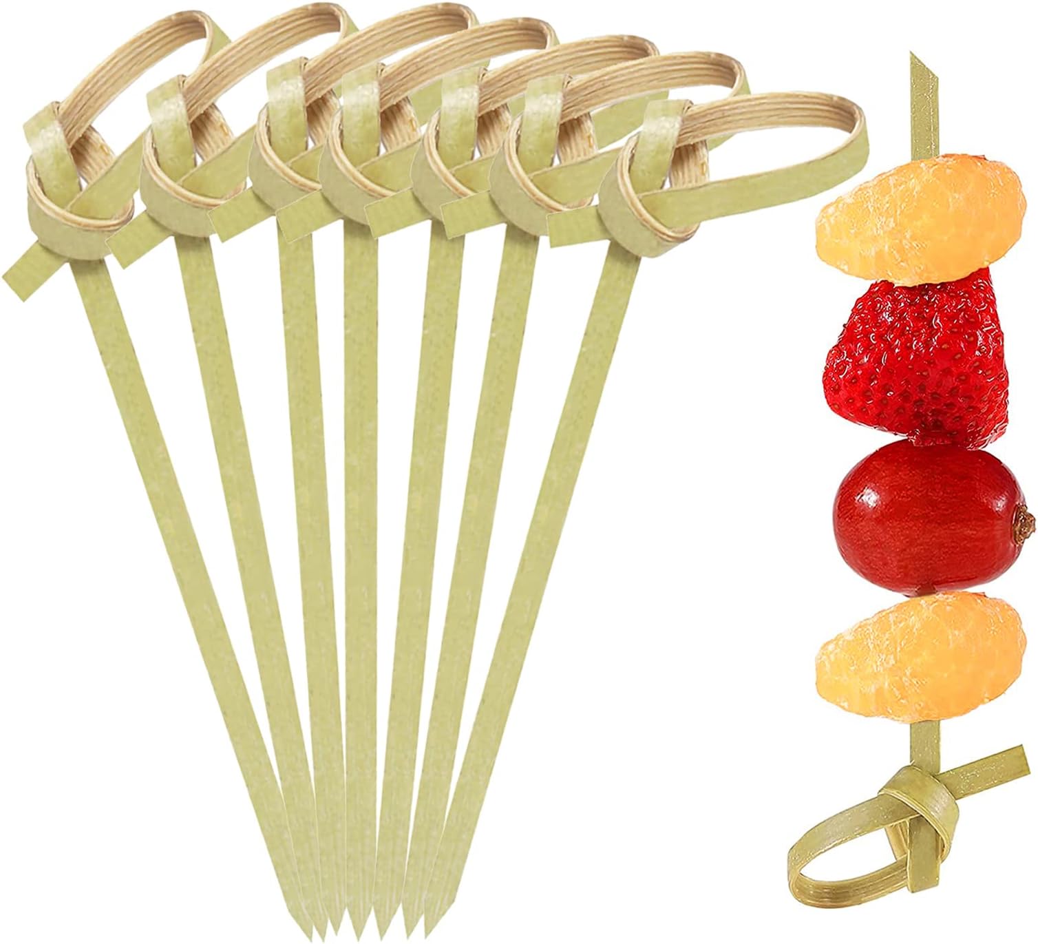 Amazon.com: ALINK 300 PCS Fancy Bamboo Cocktail Picks, Knot Toothpick ...