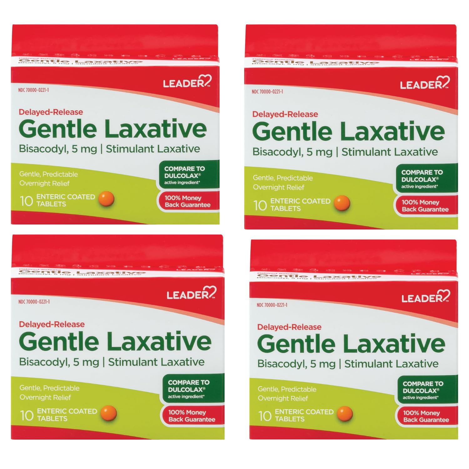Amazon.com: Leader Gentle Laxative, Bisacodyl USP 5 mg, 10 Enteric ...