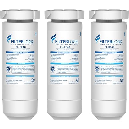 Amazon.com: Filterlogic XWF NSF Certified Refrigerator Water Filter ...