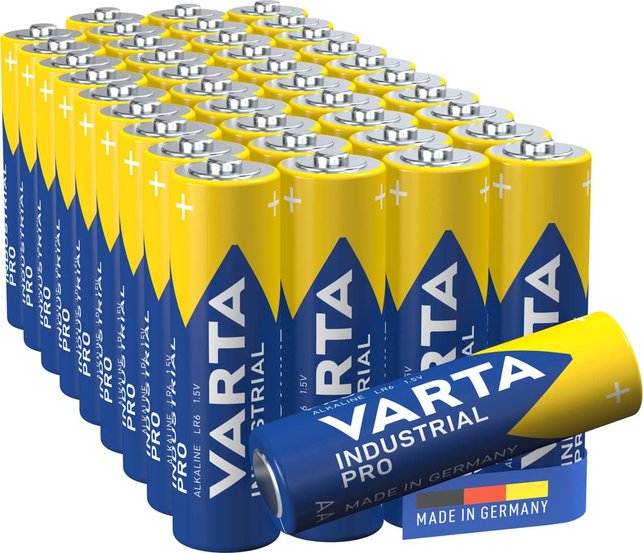 VARTA Piles AA, lot de 40, Industrial Pro, Batterie Alcaline, 1,5V ...