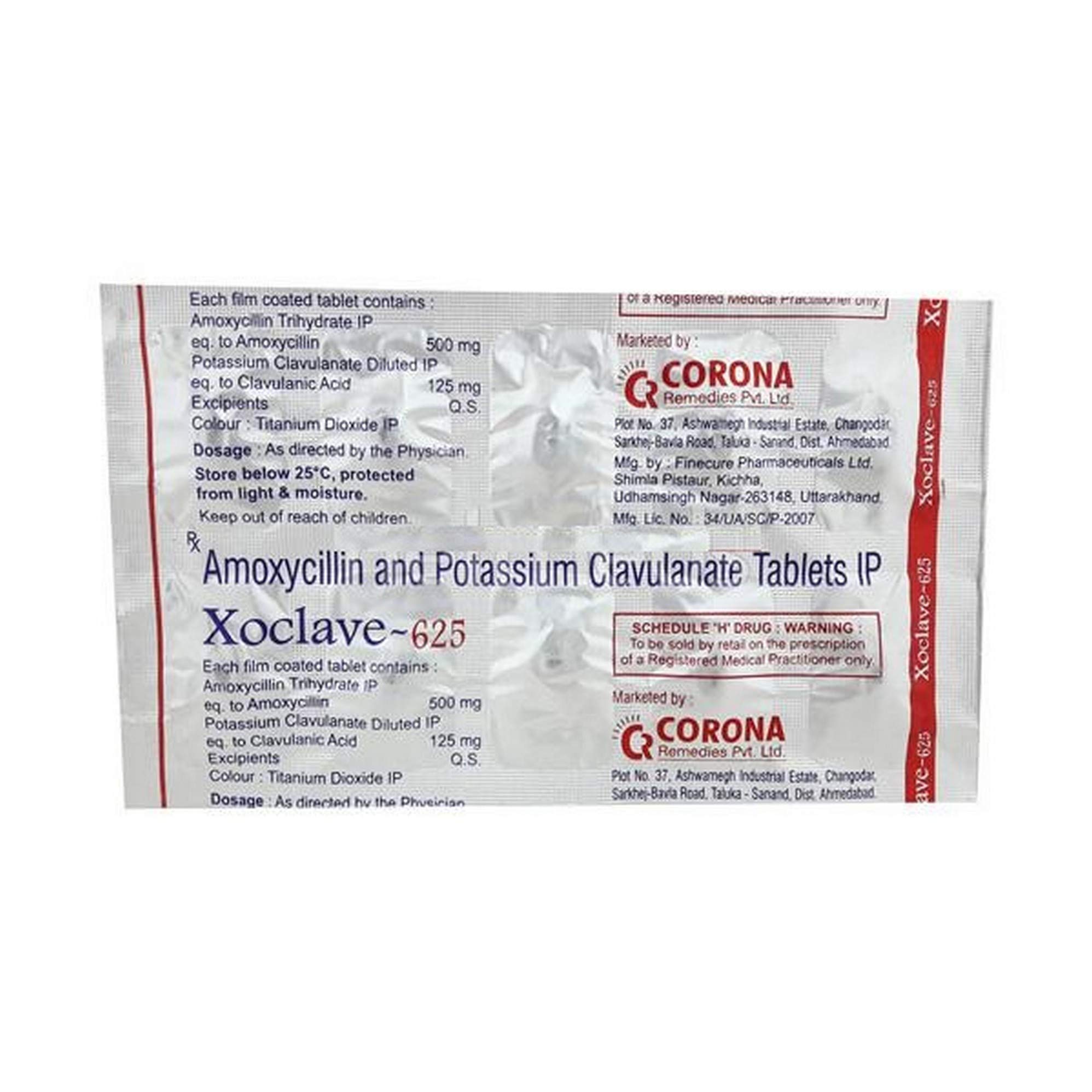 Buy Xoclave 625mg - Strip of 10 s Online at desertcartINDIA